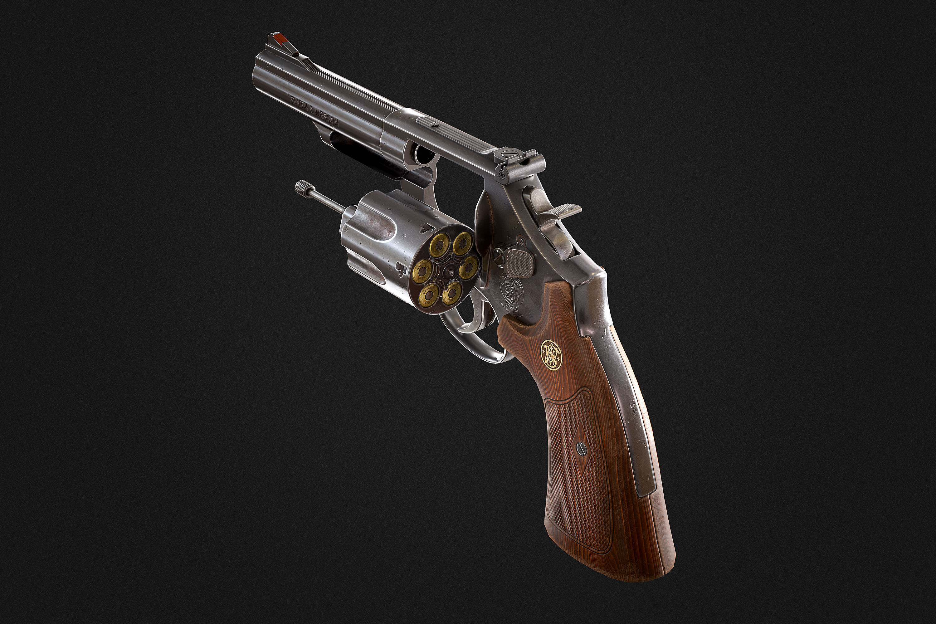 3D model Smith and Wesson Model 19 VR / AR / low-poly | CGTrader