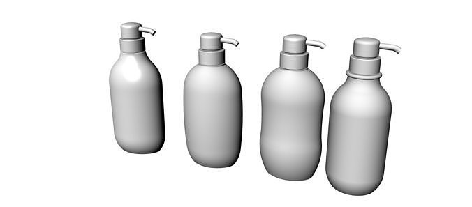 shampoo bottle 3D model | CGTrader