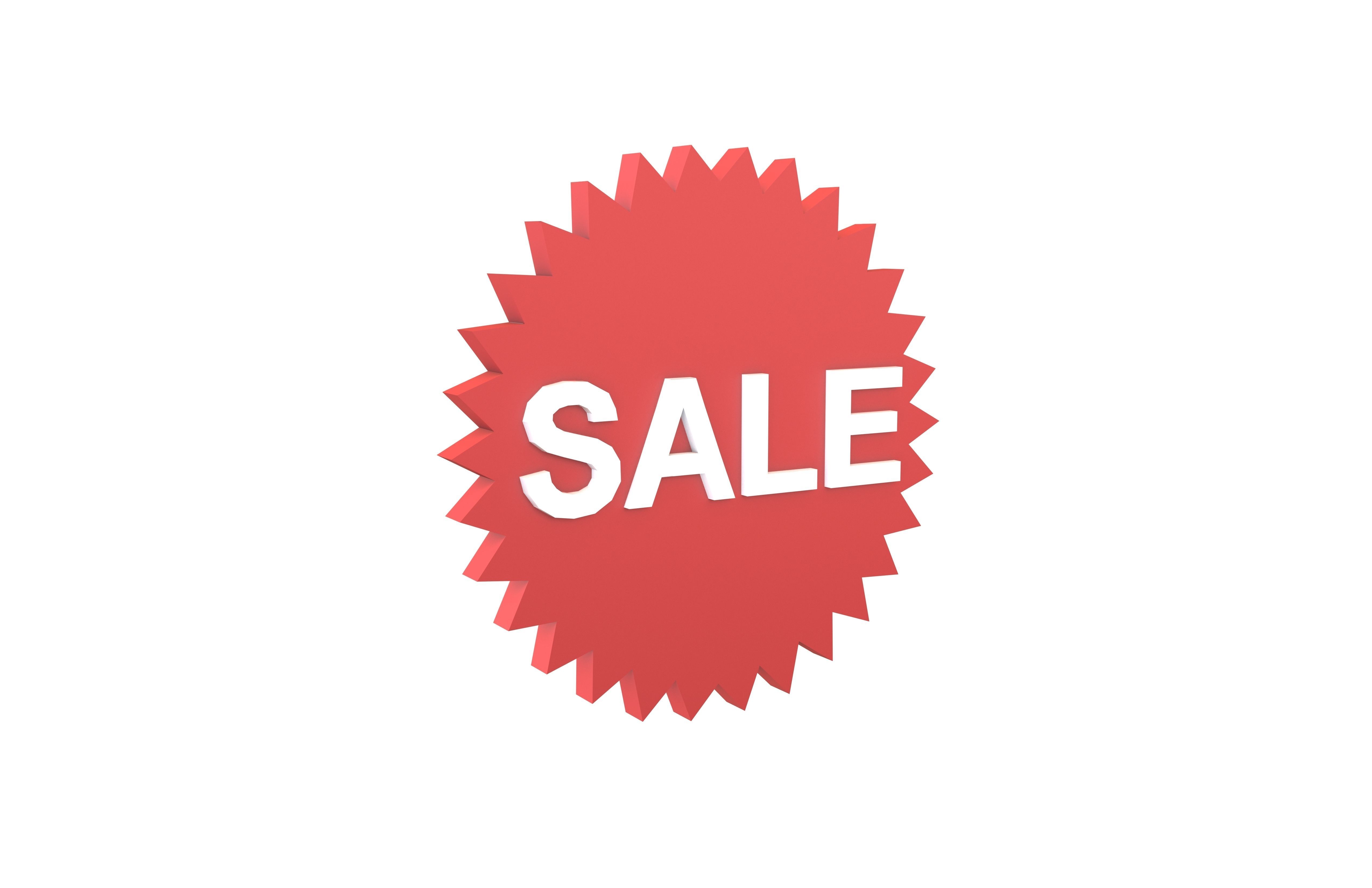 3D model Sale Icon v1 001 VR / AR / low-poly | CGTrader