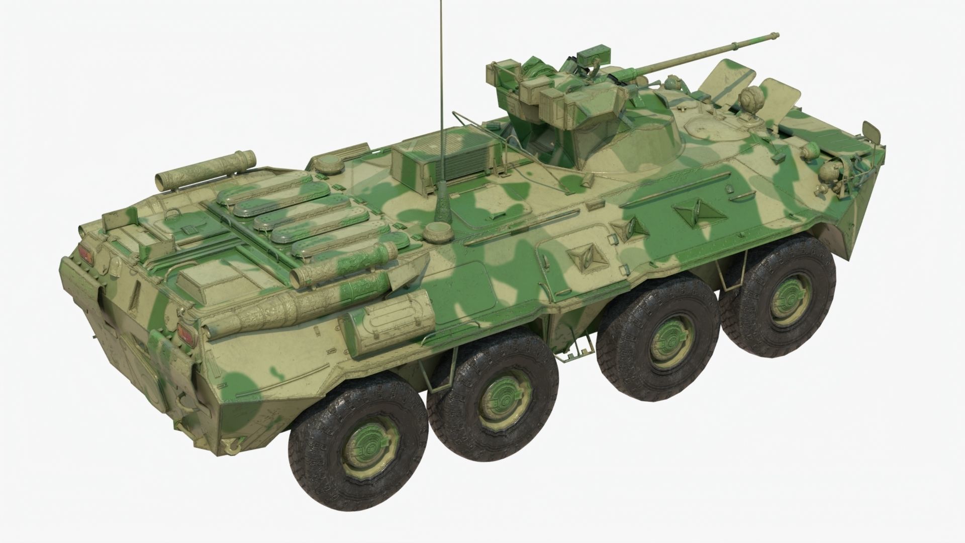 3D model 2 Colors 4K BTR-82 VR / AR / low-poly | CGTrader