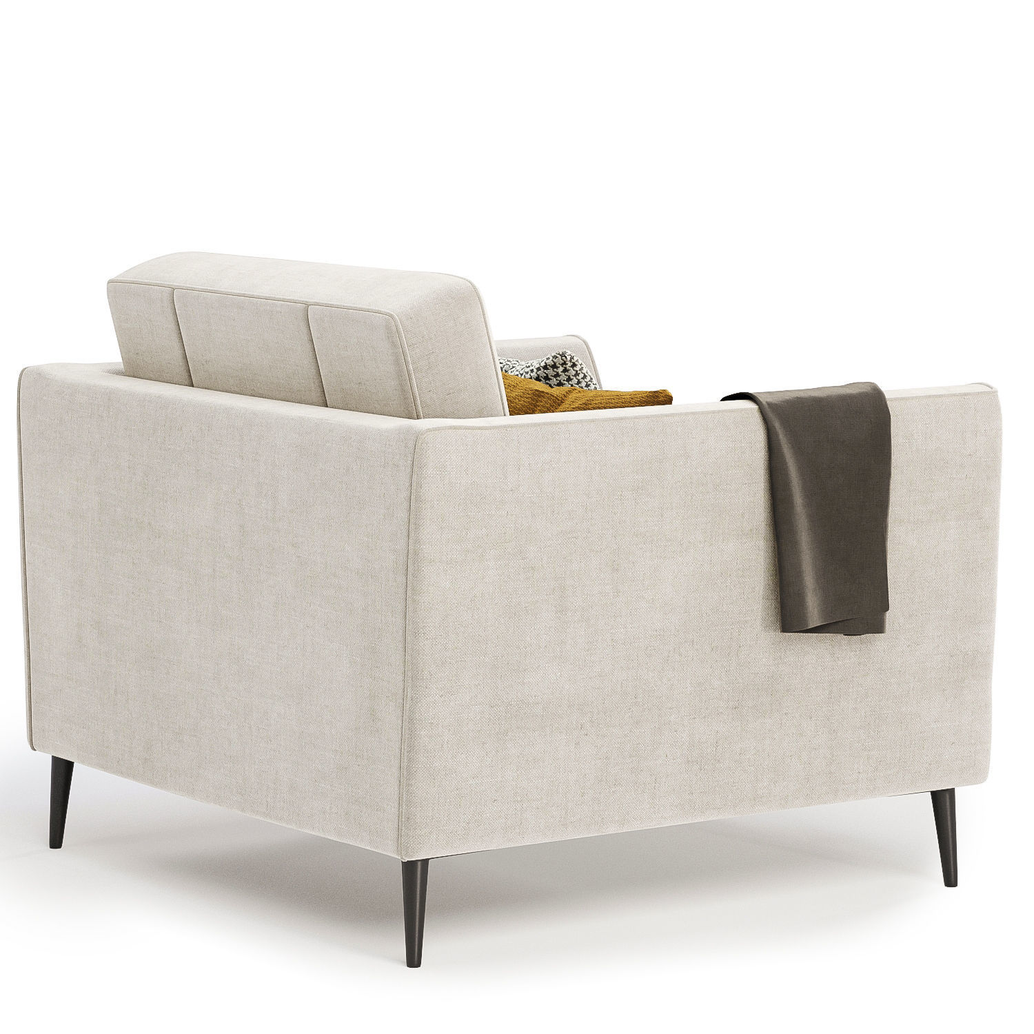 london arm chair 3D model | CGTrader