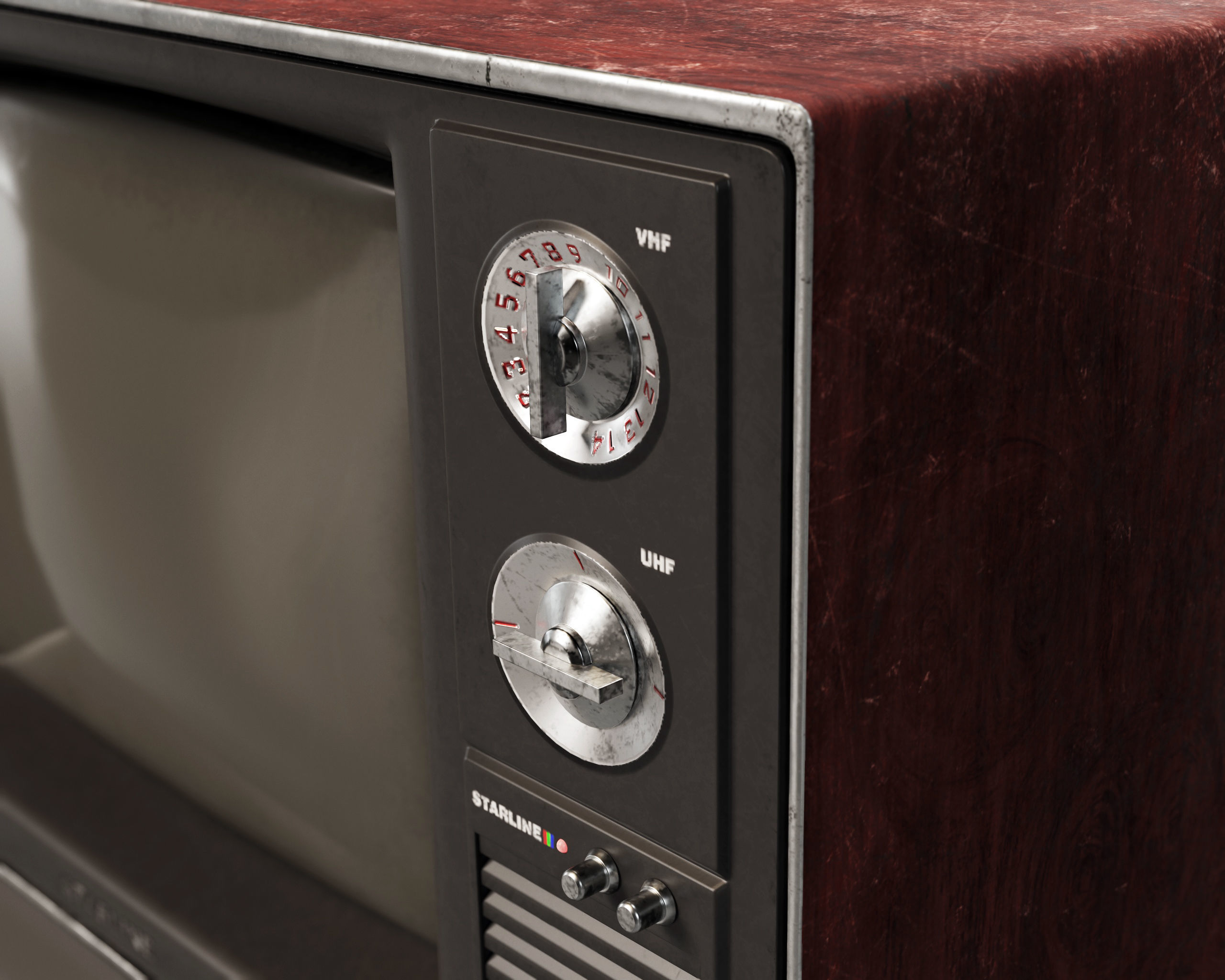 3D model Old TV 3d model VR / AR / low-poly | CGTrader