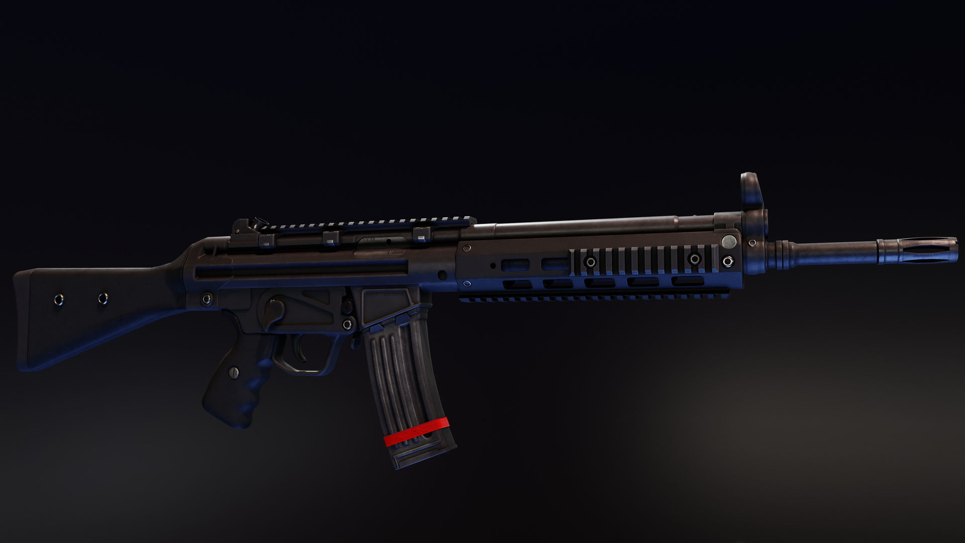 3D model HK33 Assault Rifle VR / AR / low-poly | CGTrader