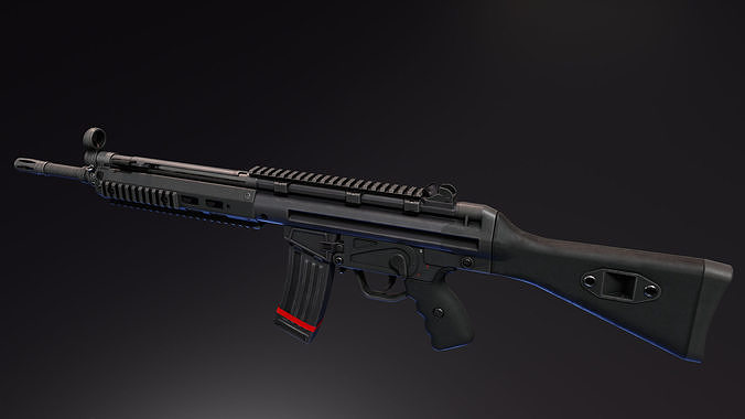 3D model HK33 Assault Rifle VR / AR / low-poly | CGTrader