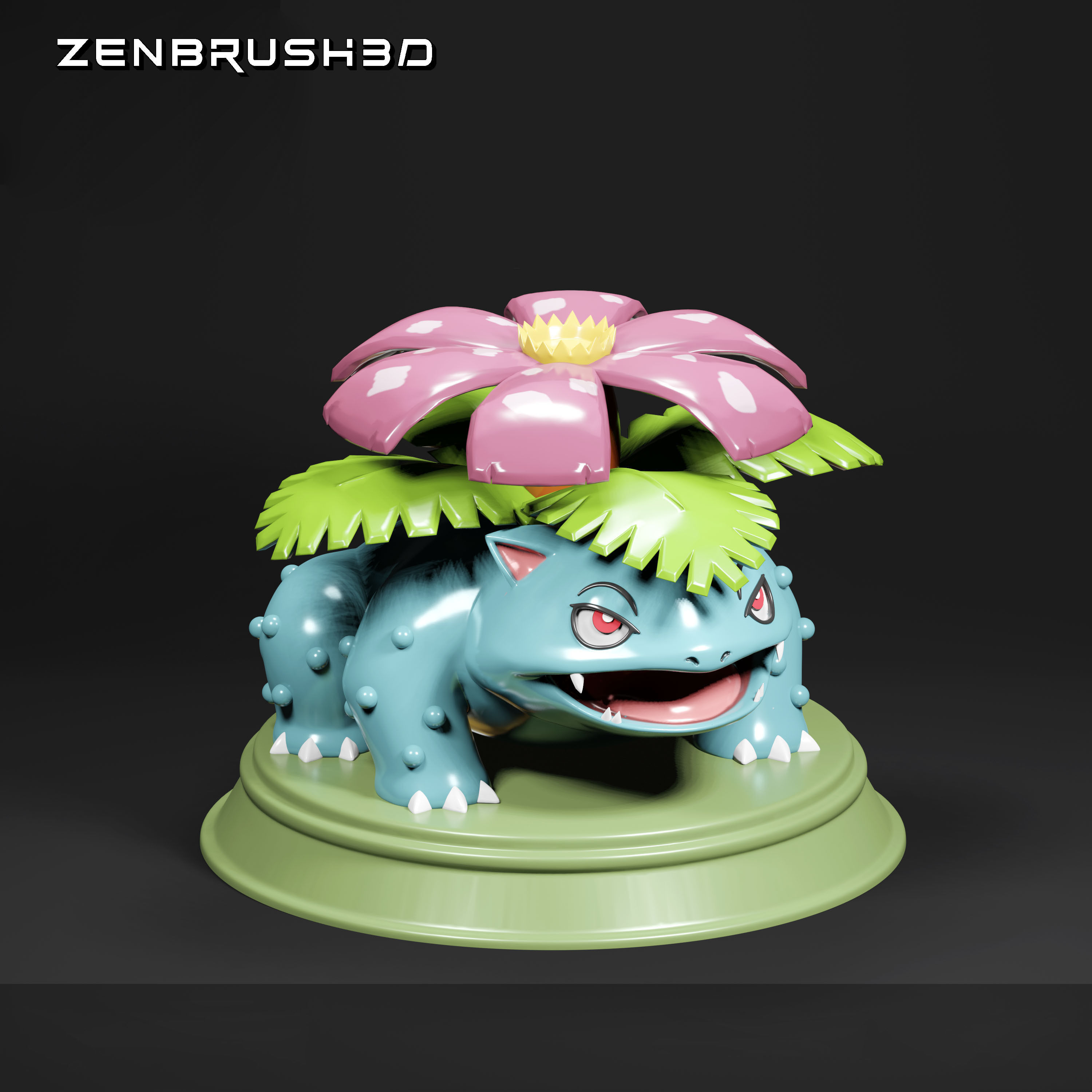 BULBASAUR EVOLUTION pokemon 3D model 3D printable | CGTrader