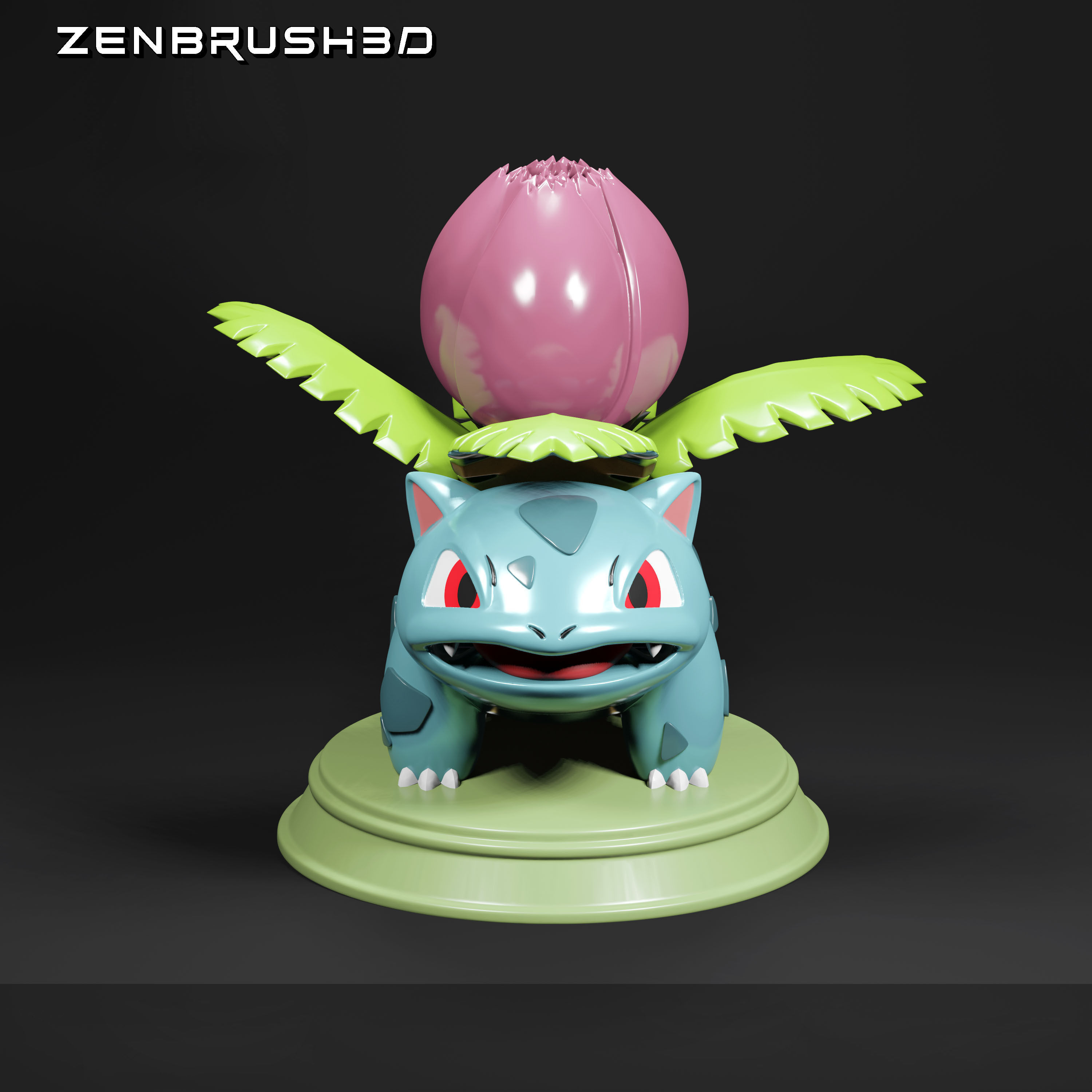 BULBASAUR EVOLUTION pokemon 3D model 3D printable | CGTrader