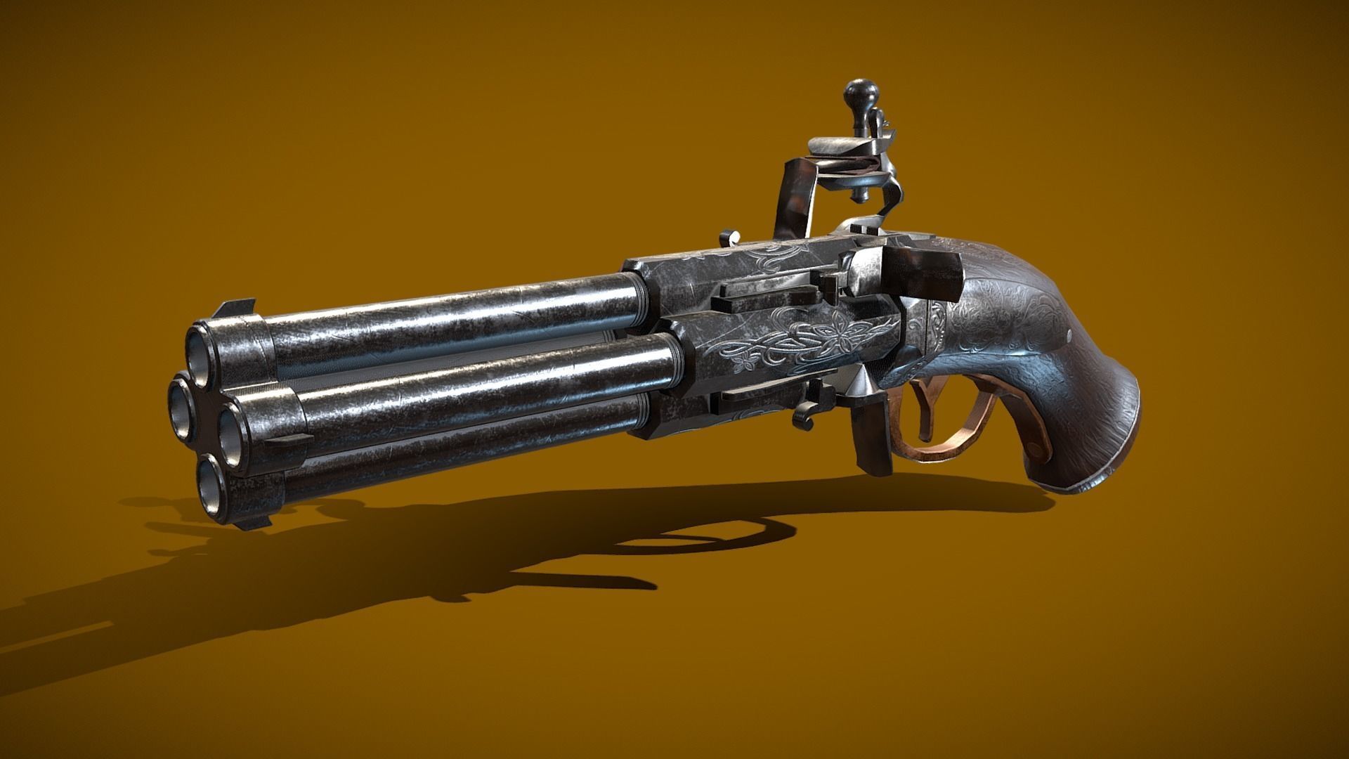 Historical gun 3D model | CGTrader