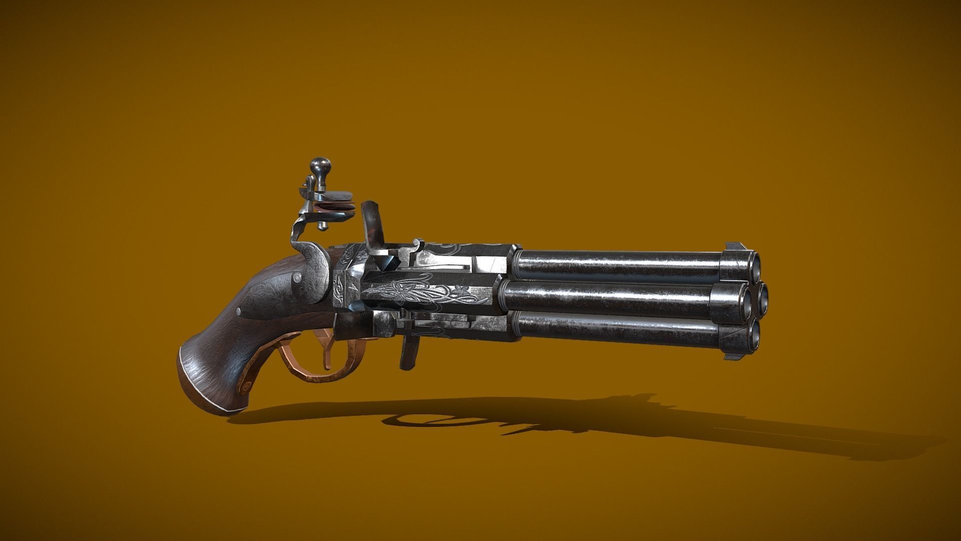 Historical gun 3D model | CGTrader