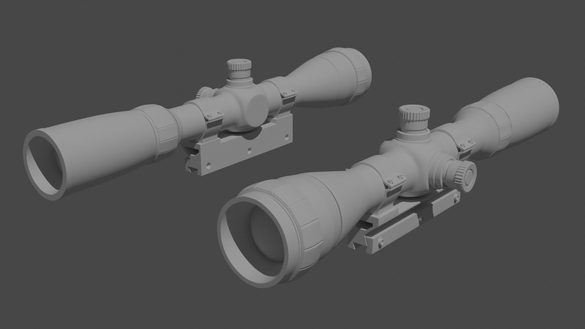 Aim or Riflescope free VR / AR / low-poly 3D model | CGTrader