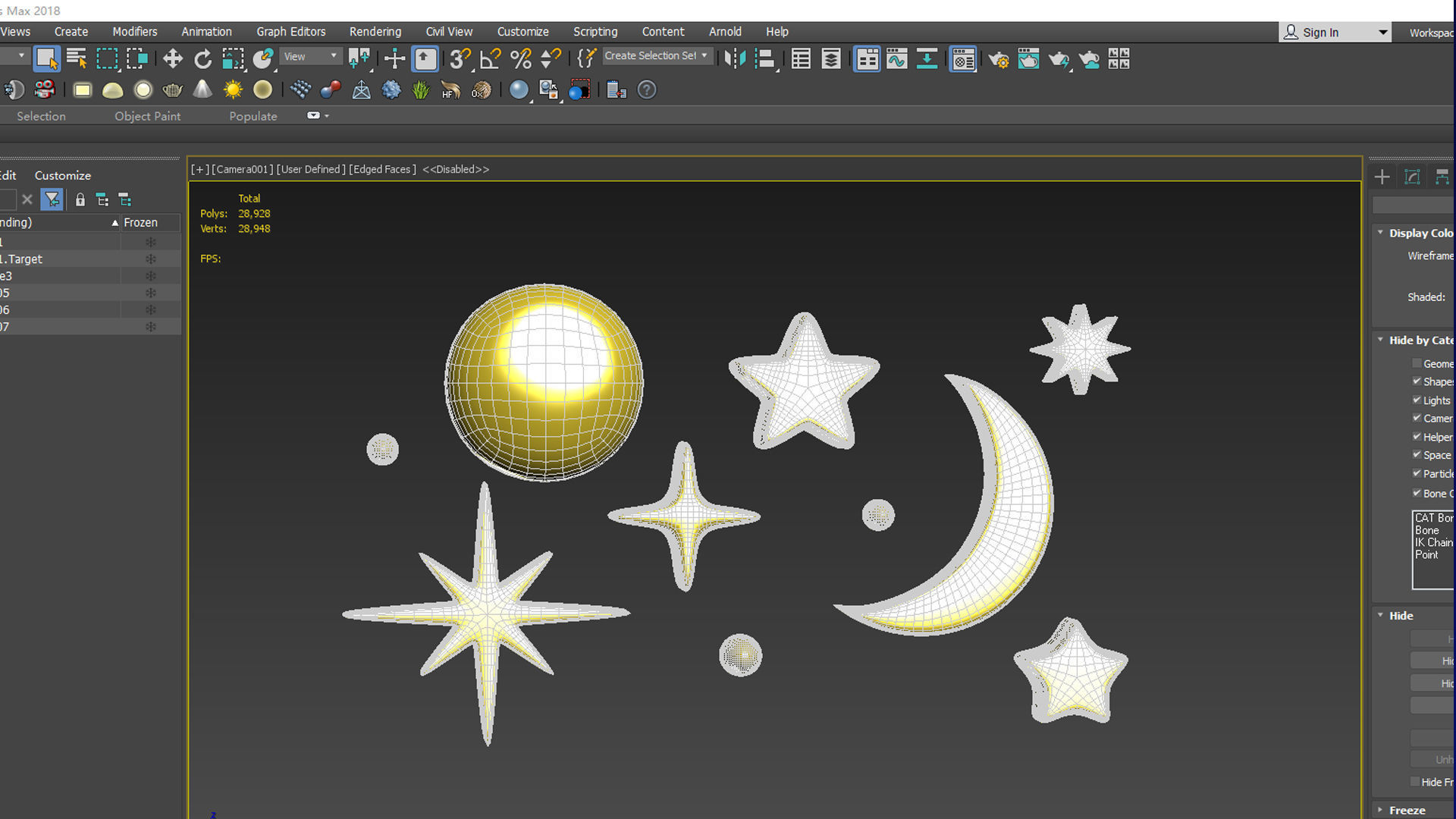Cartoon star Pack Stars 3D model 3D model | CGTrader