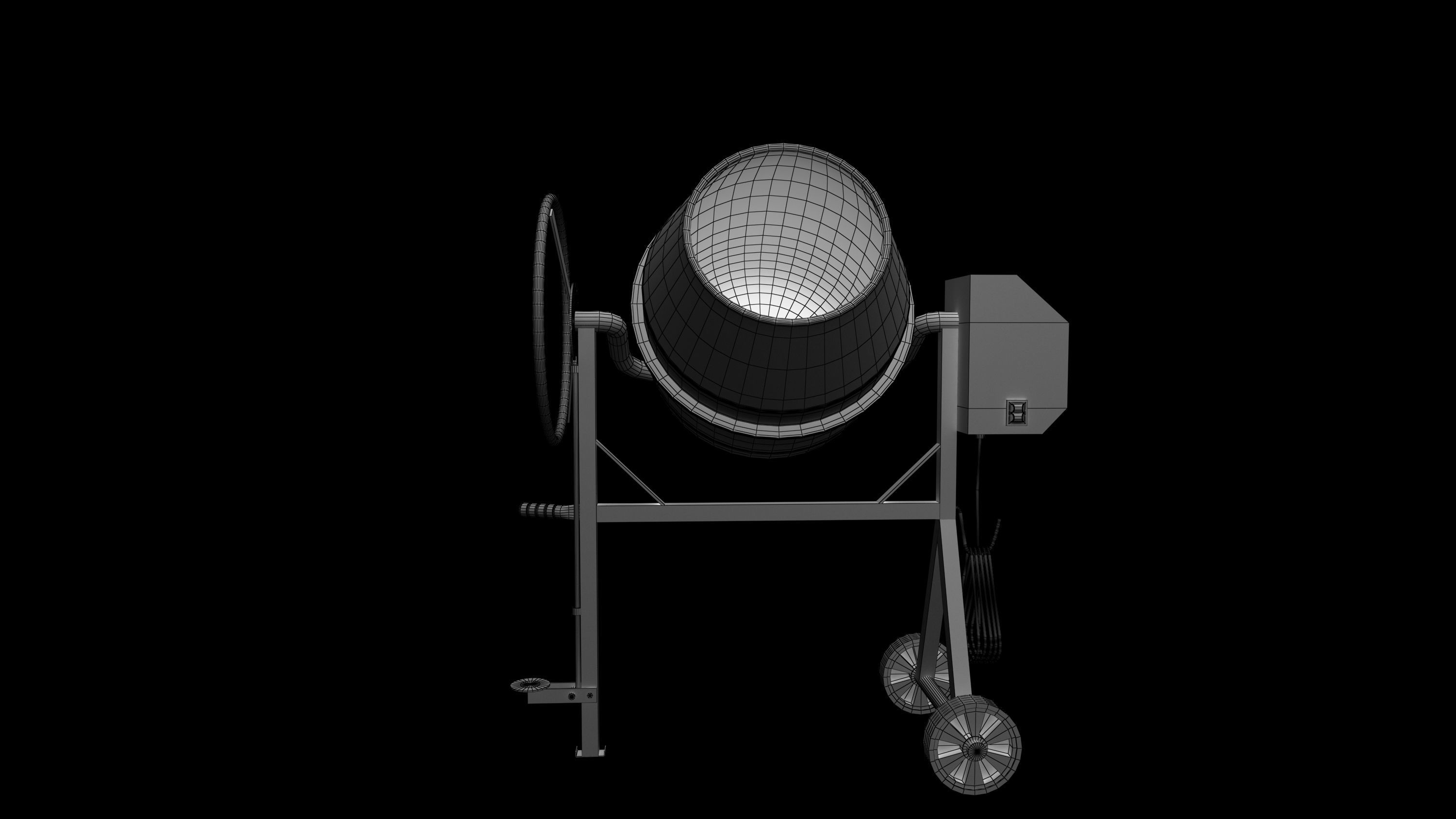 Cement mixer DESIGN 3D model | CGTrader