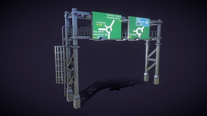 Ramp indicator 3D model | CGTrader