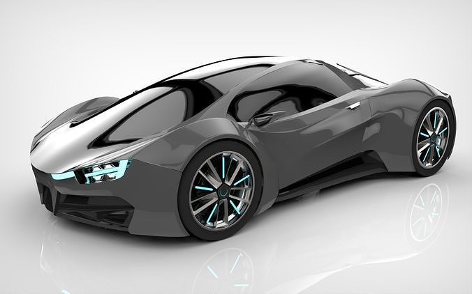 Electric Super Car 3D model | CGTrader