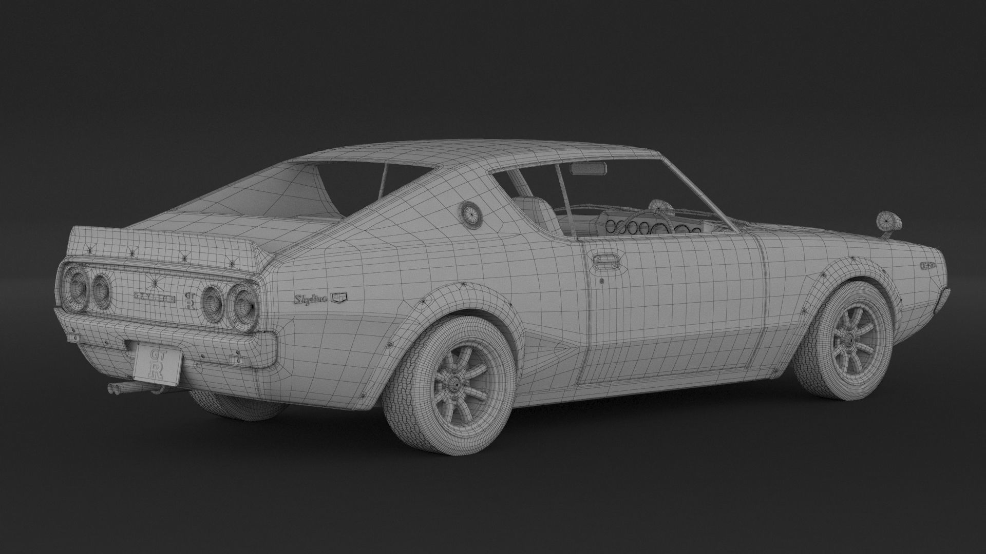 Nissan Skyline GT-R KPGC110 3D model | CGTrader