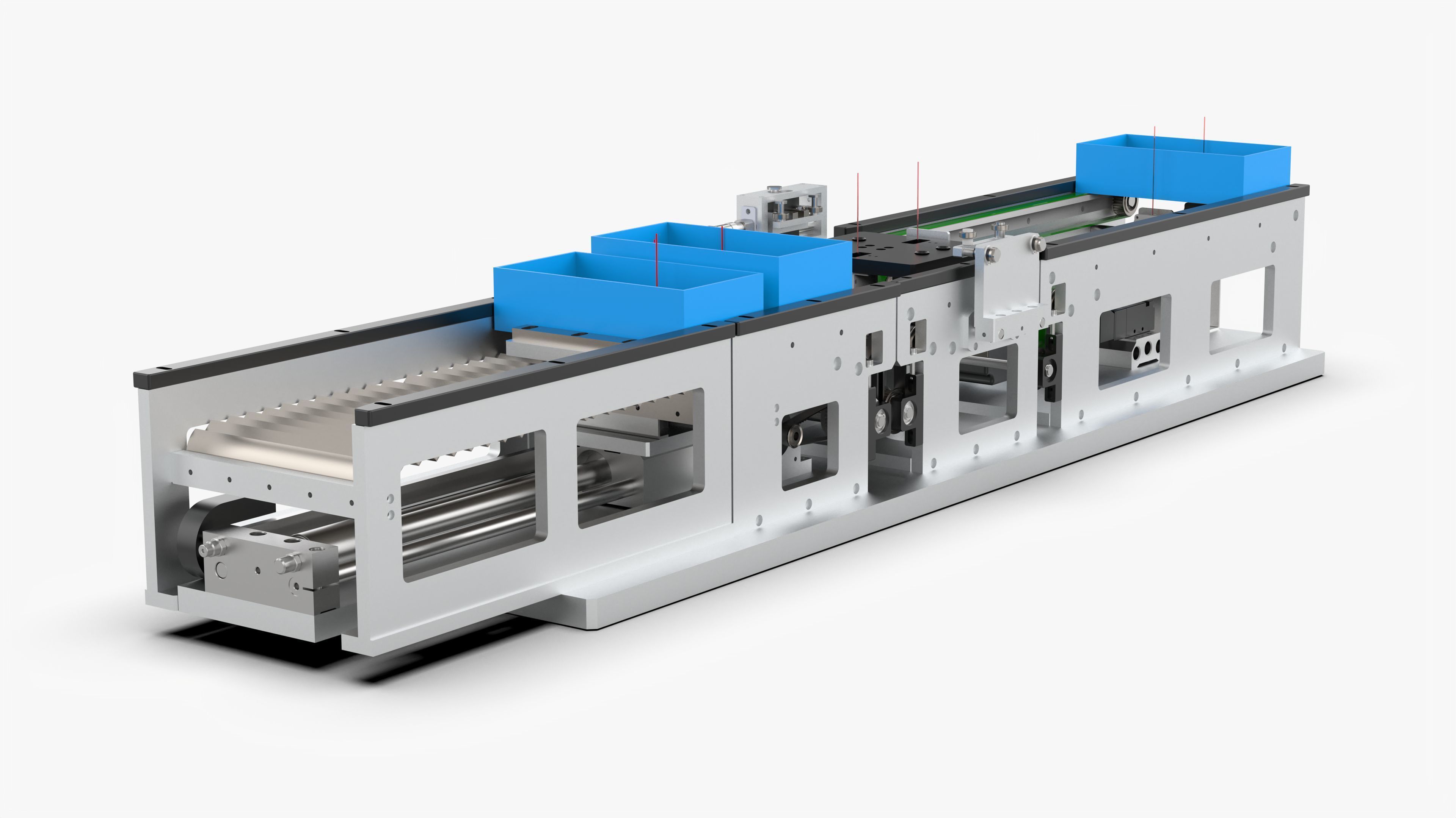 Box Conveyor Belt Line 3D model | CGTrader