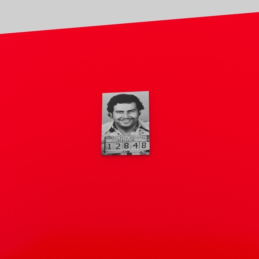 3D model Pablo Escobar portrait VR / AR / low-poly | CGTrader