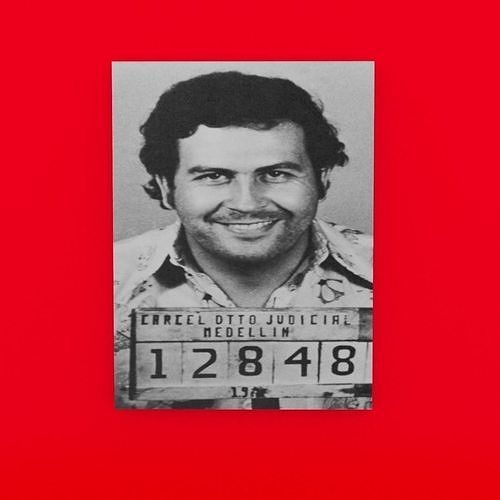 3D model Pablo Escobar portrait VR / AR / low-poly | CGTrader