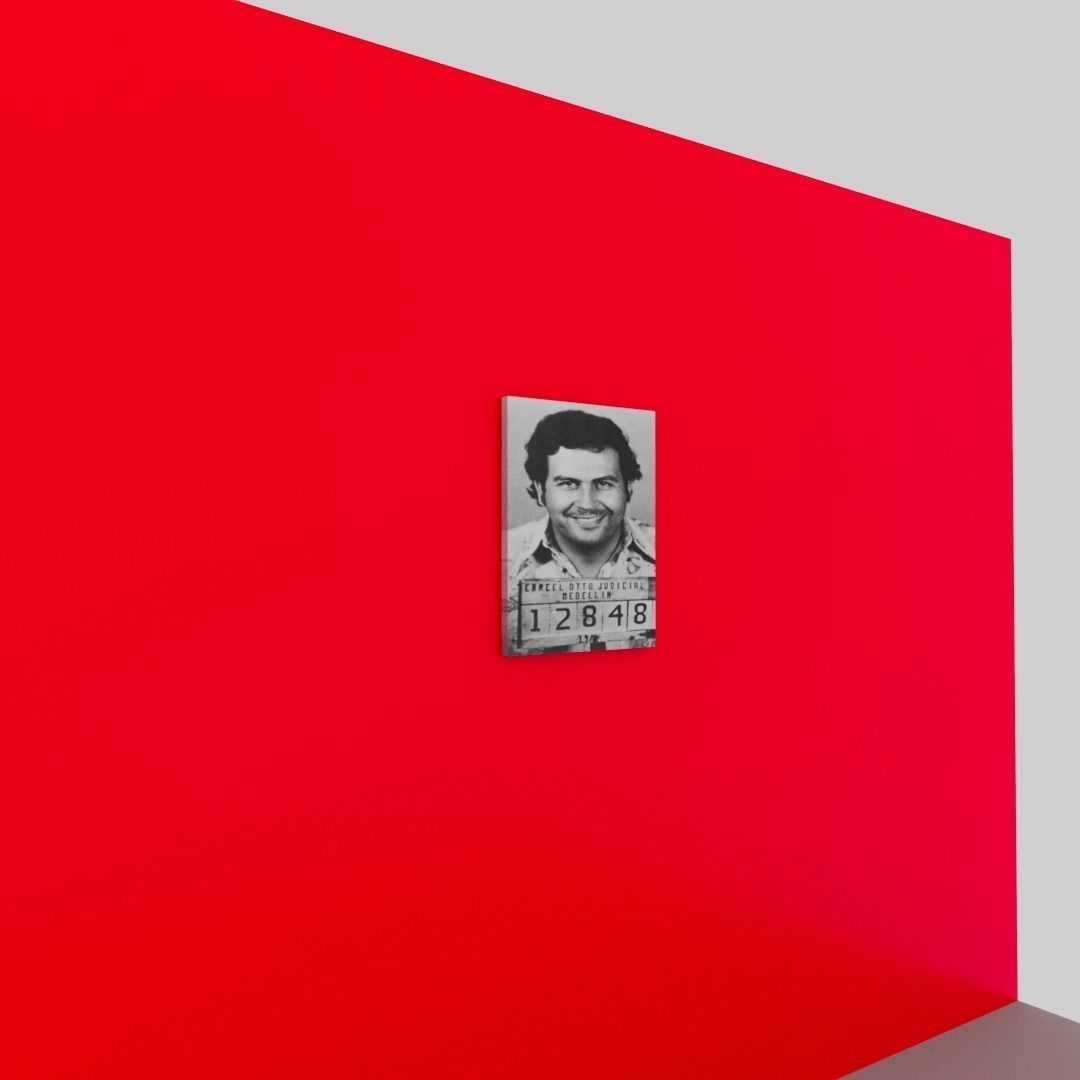 3D model Pablo Escobar portrait VR / AR / low-poly | CGTrader
