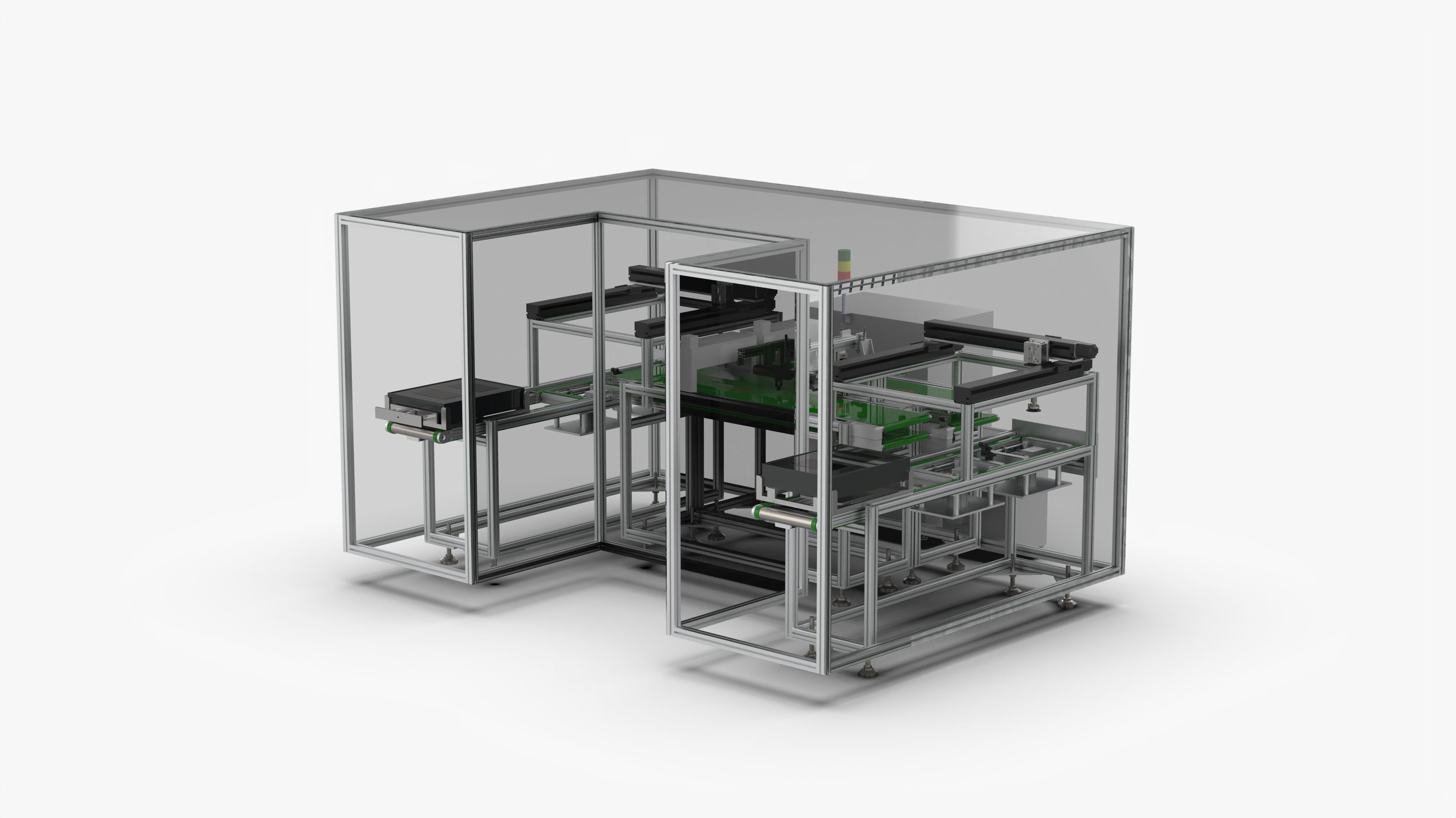 Fully Automatic Loading and Unloading Code Scanning Machine 3D model | CGTrader