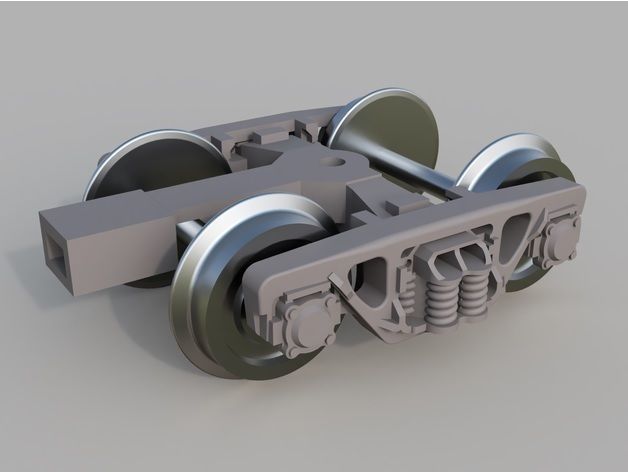 HO scale model of a train bogie free 3D model 3D printable | CGTrader