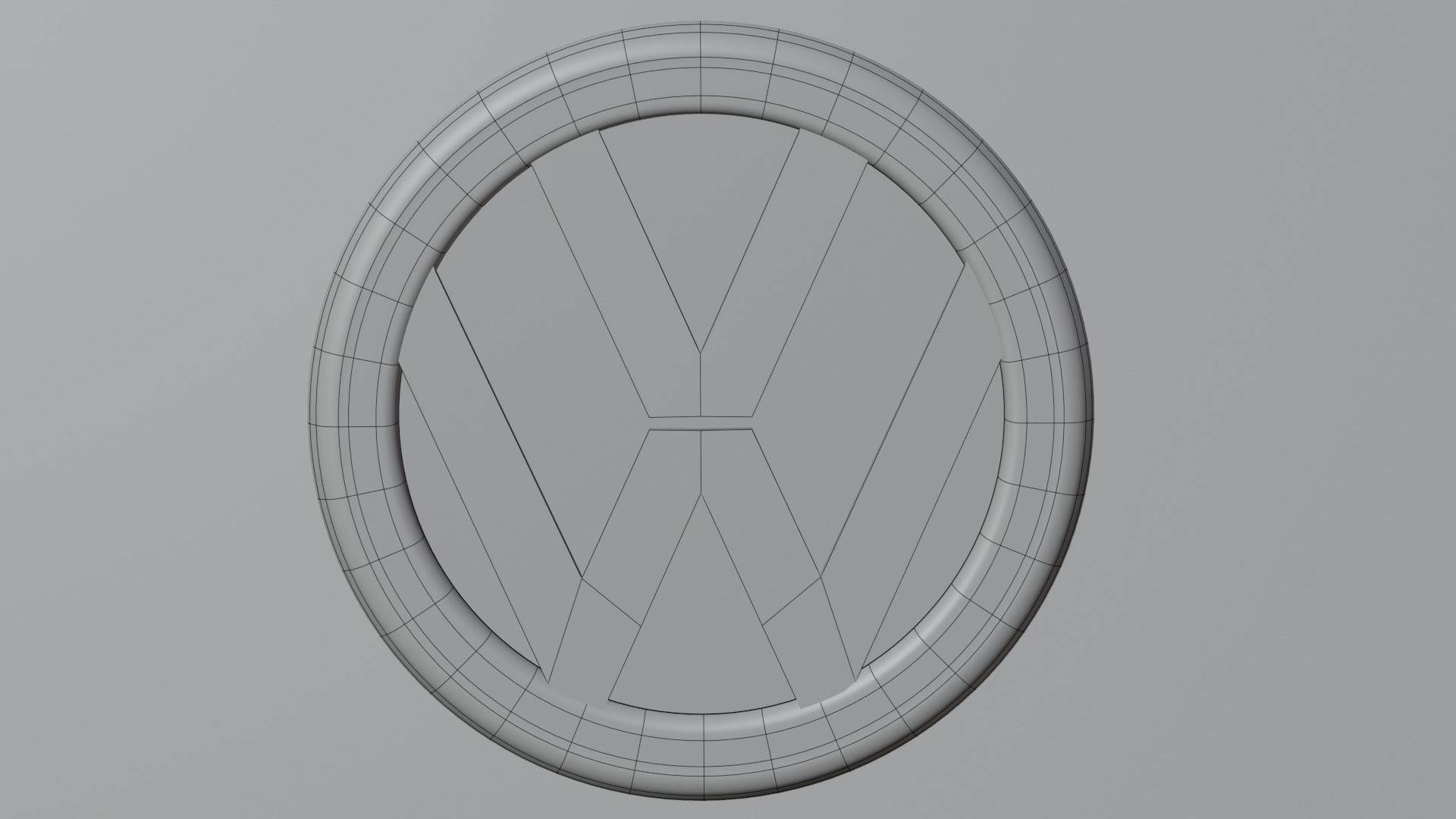 3D model Volkswagen emblem VR / AR / low-poly | CGTrader