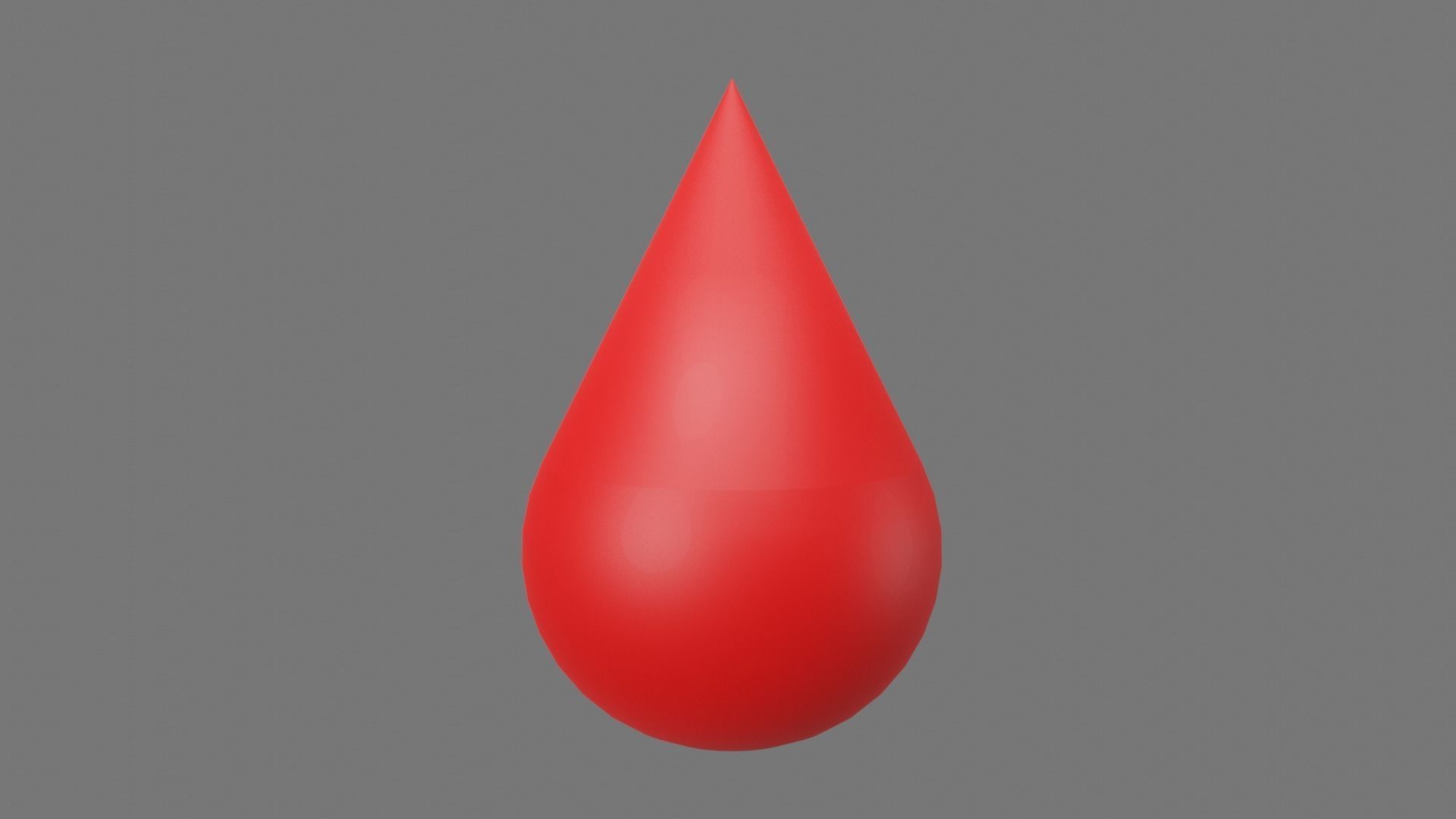 3D model Blood Drop VR / AR / low-poly | CGTrader