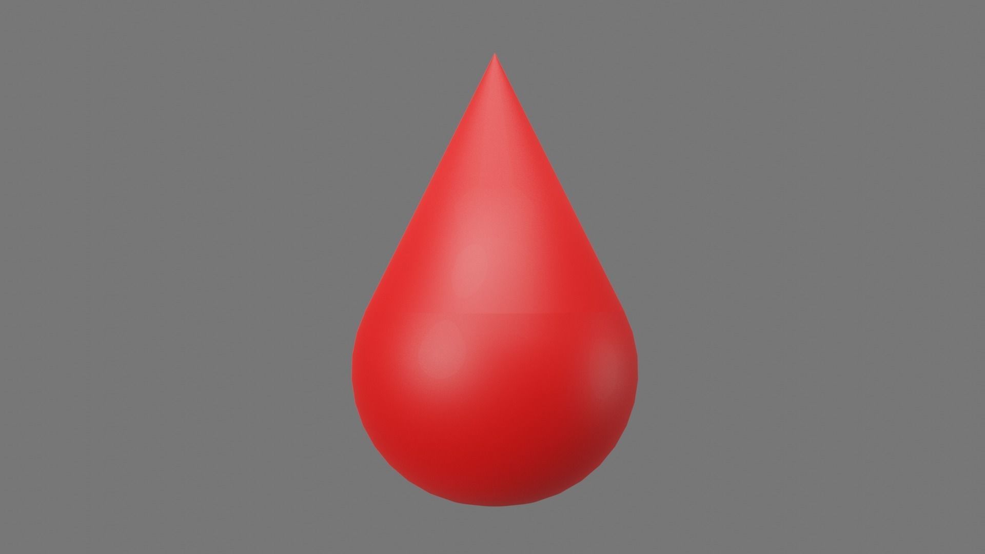 3D model Blood Drop VR / AR / low-poly | CGTrader