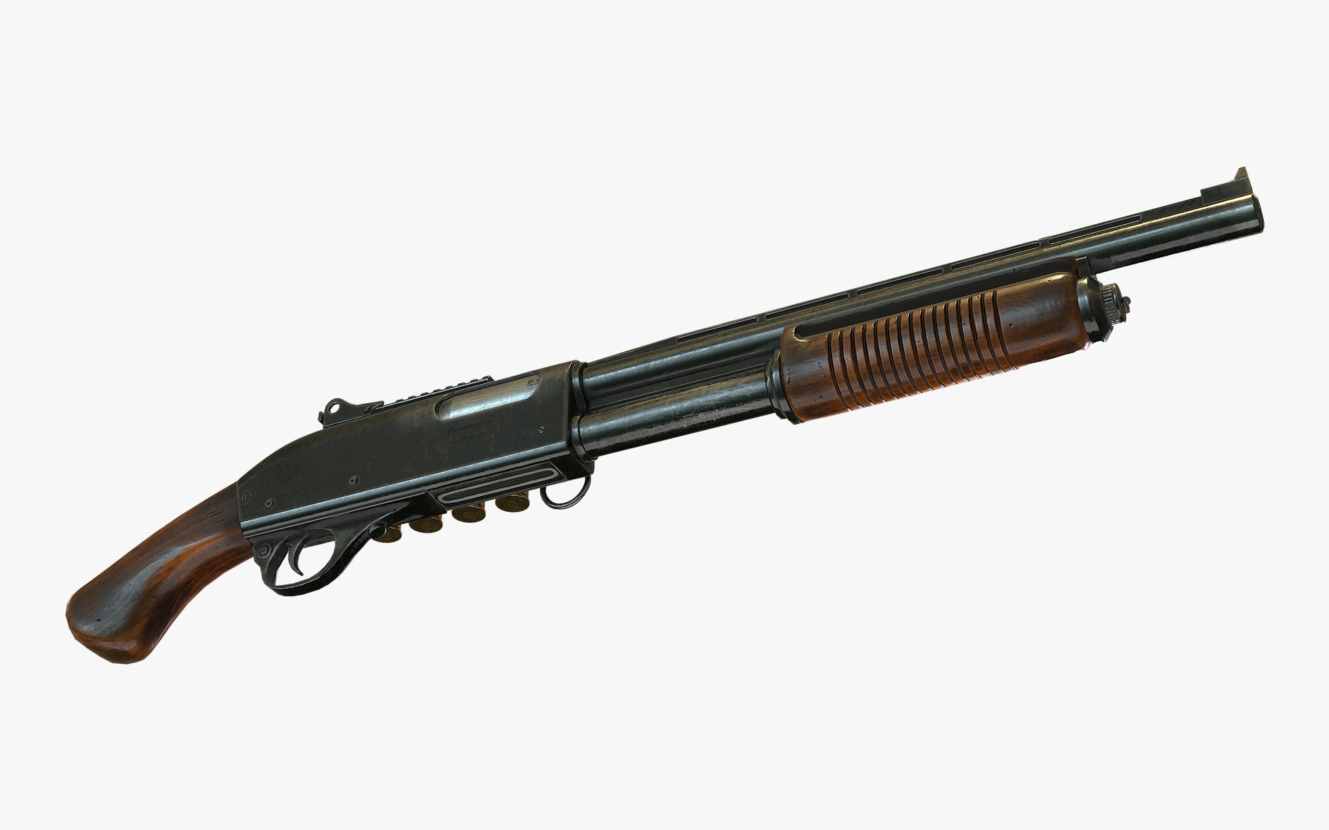 3D model Short shotgun VR / AR / low-poly | CGTrader