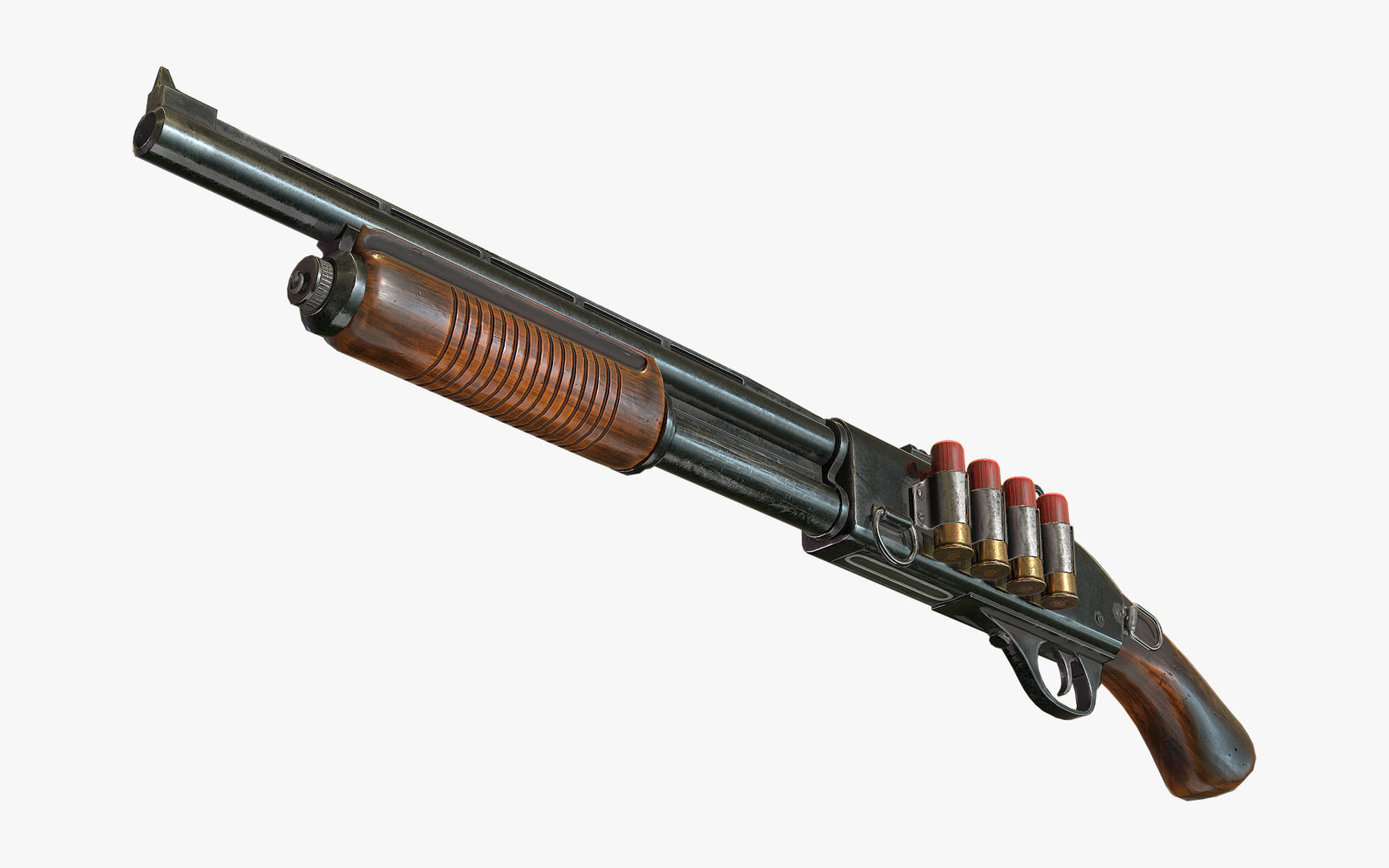 3D model Short shotgun VR / AR / low-poly | CGTrader