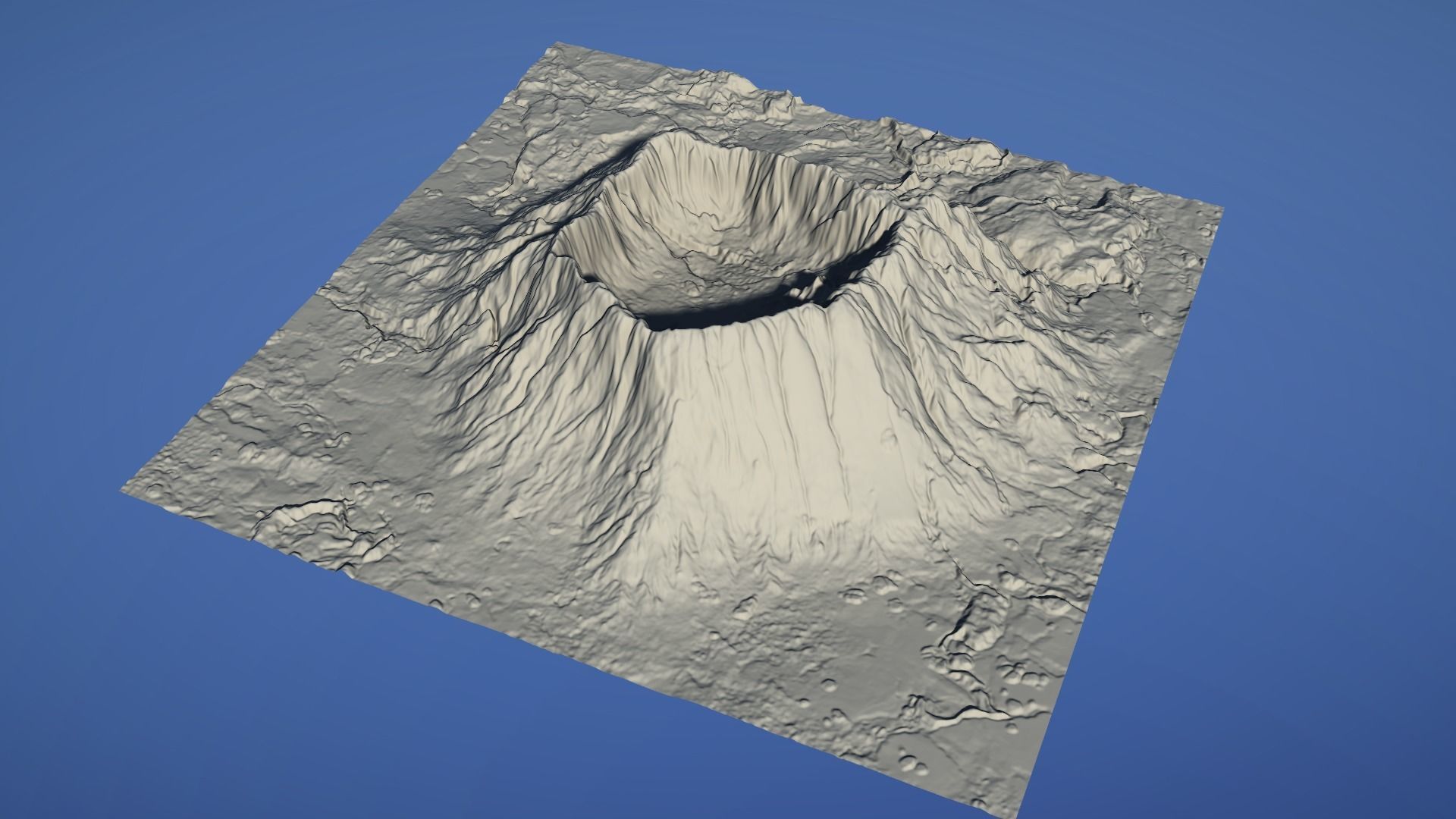 Landscape Environment Volcano Snow Sample free VR / AR / low-poly 3D ...