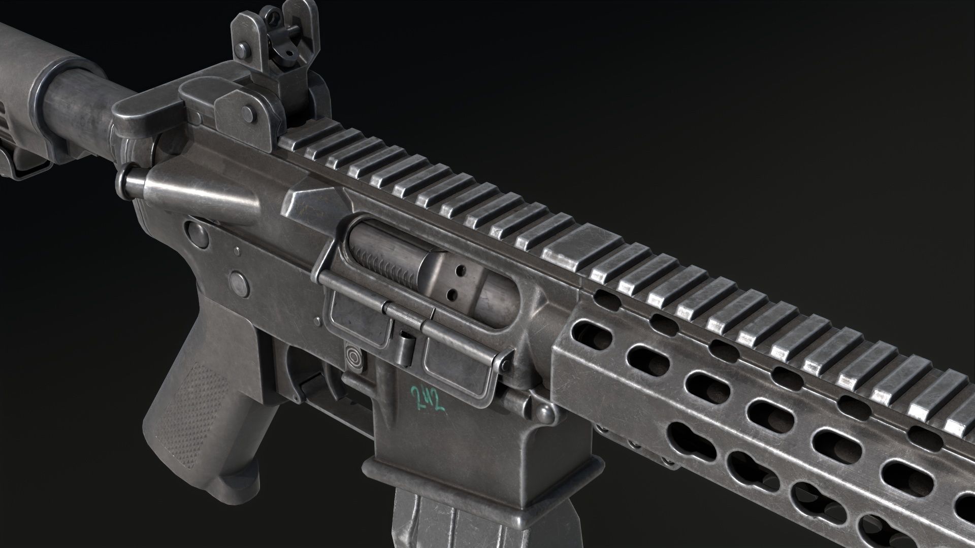 3D model AR-15 ar - rifle VR / AR / low-poly | CGTrader