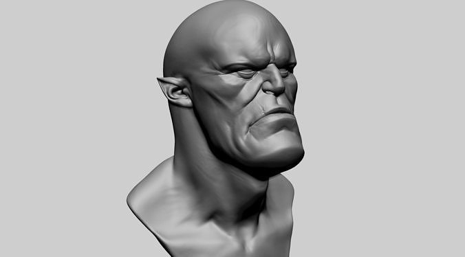 Stylized Creature Head B 3D model | CGTrader