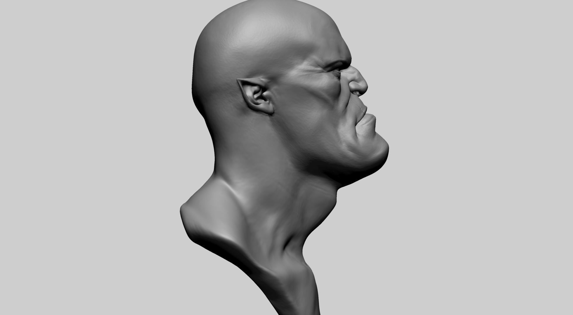 Stylized Creature Head B 3D model | CGTrader