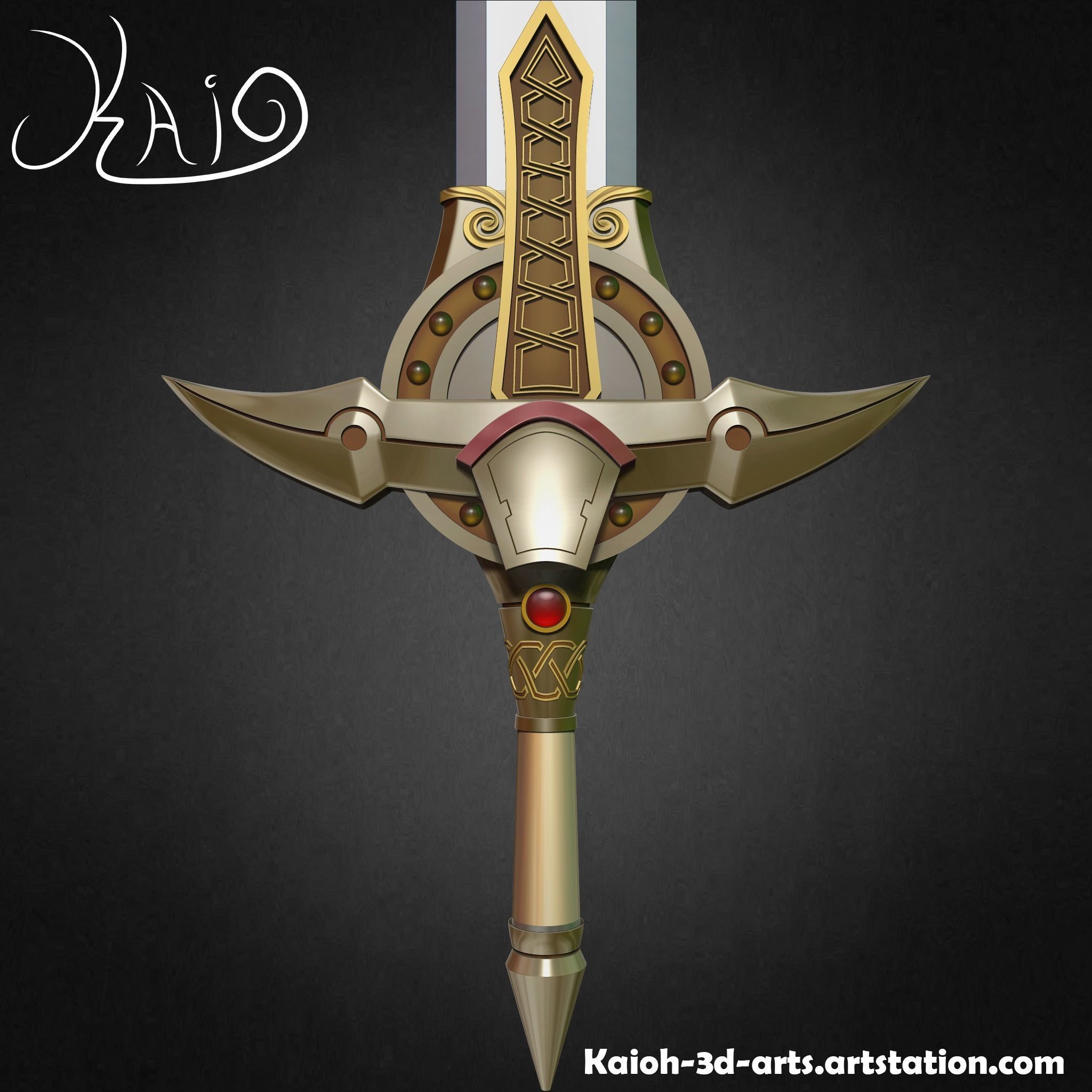 Sonic and the Black Knight - Caliburn Sword 3D model 3D printable ...