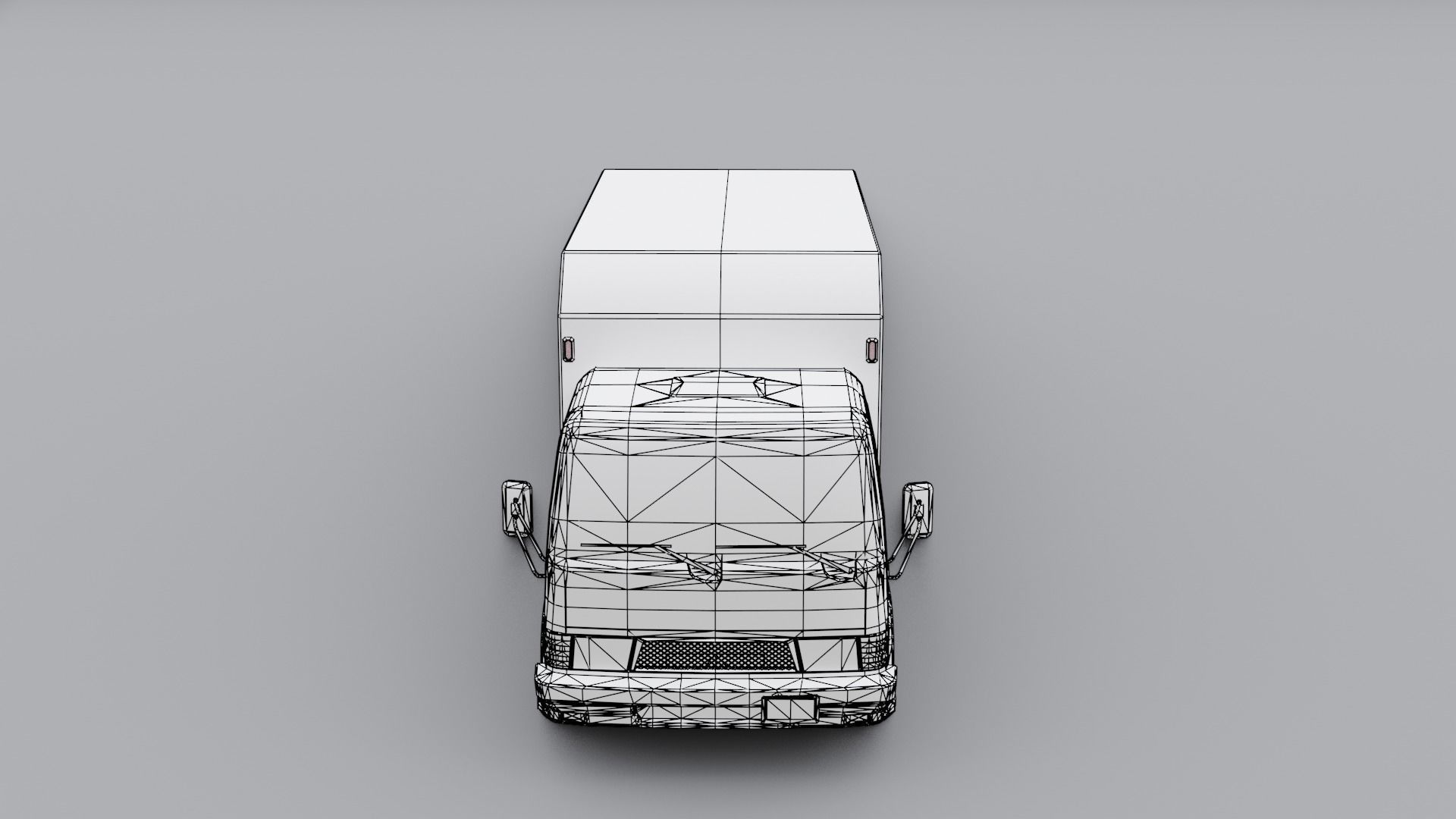 3D model Low poly box truck model VR / AR / low-poly | CGTrader