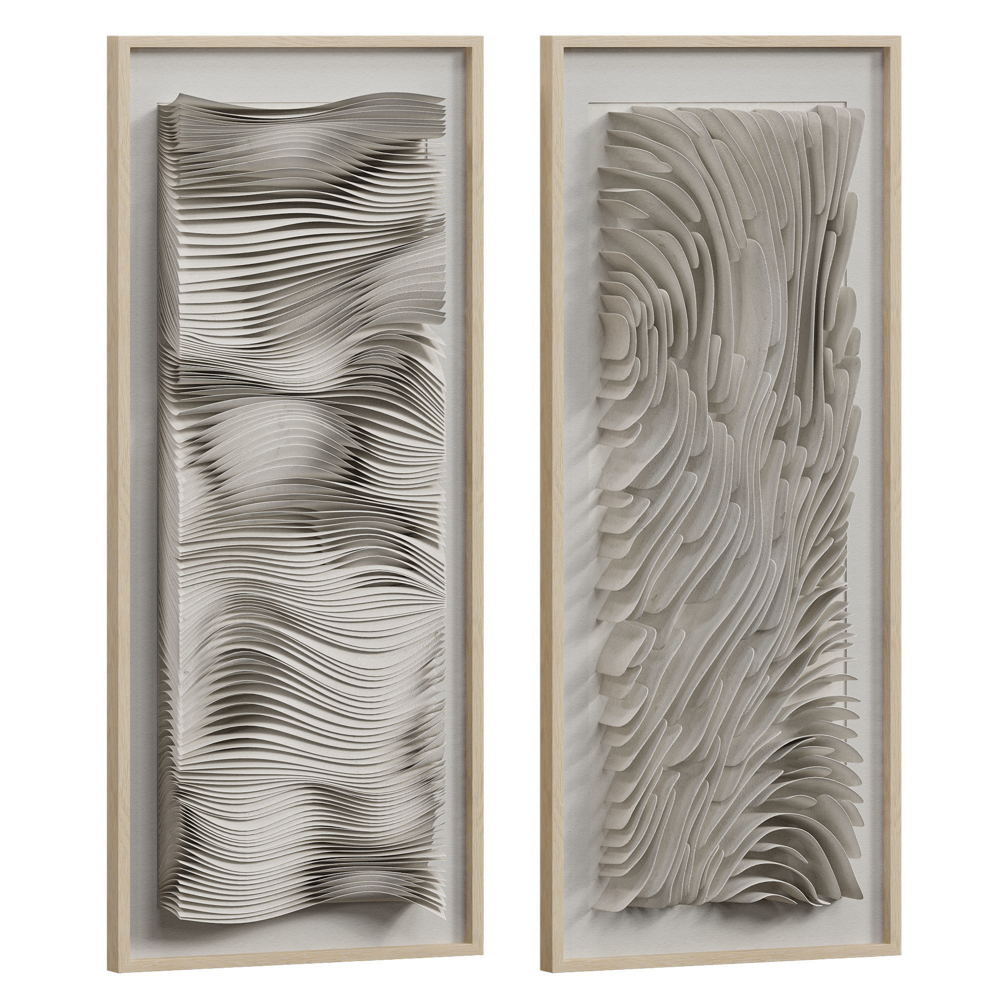 Coral Reef Large Wall Decoraion in frames 3D model | CGTrader