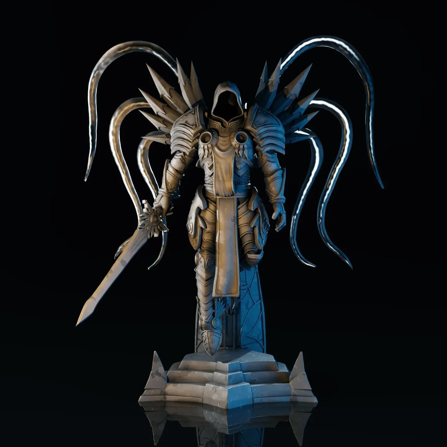 Tyrael Figure Stl - Diablo II Stl - Stl 3D model 3D printable | CGTrader