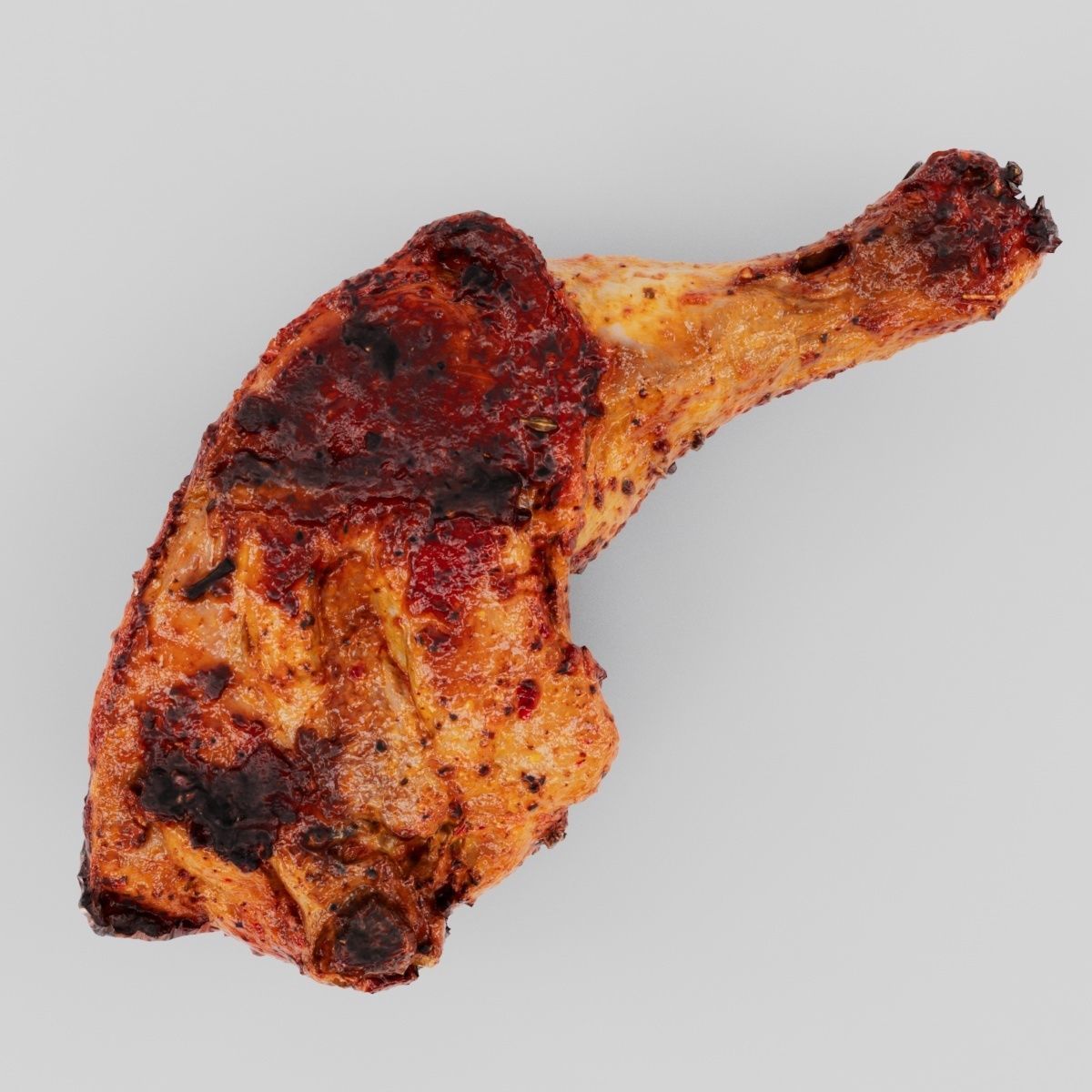 3D model Fried chicken leg - photoscan VR / AR / low-poly | CGTrader