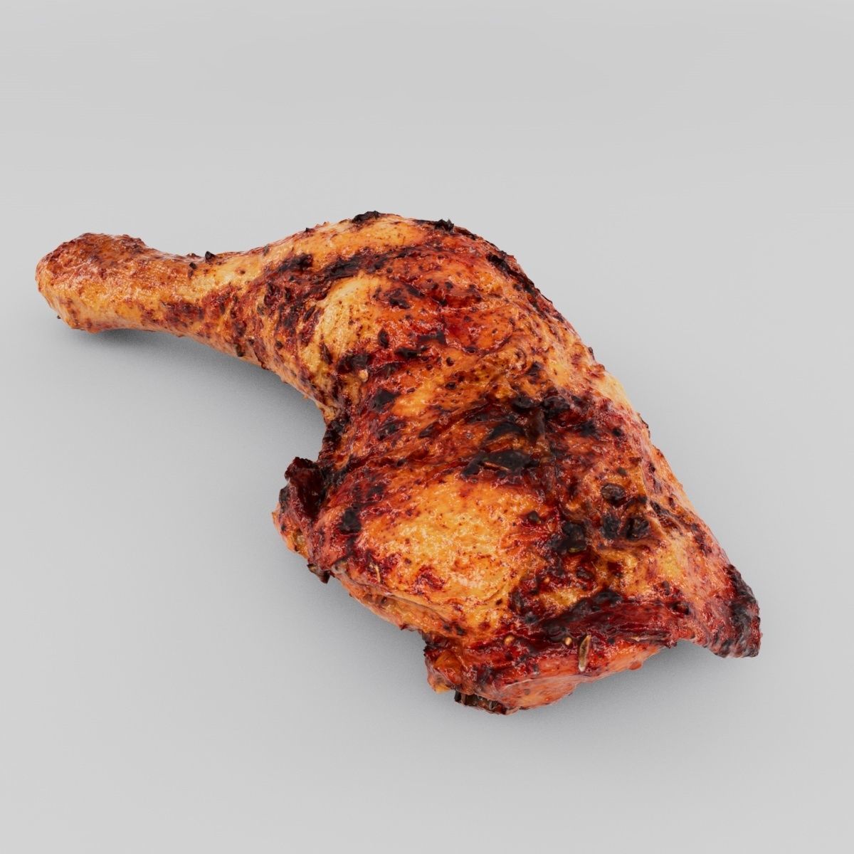3D model Fried chicken leg - photoscan VR / AR / low-poly | CGTrader