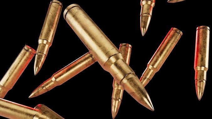 Copper bullet 3D model | CGTrader