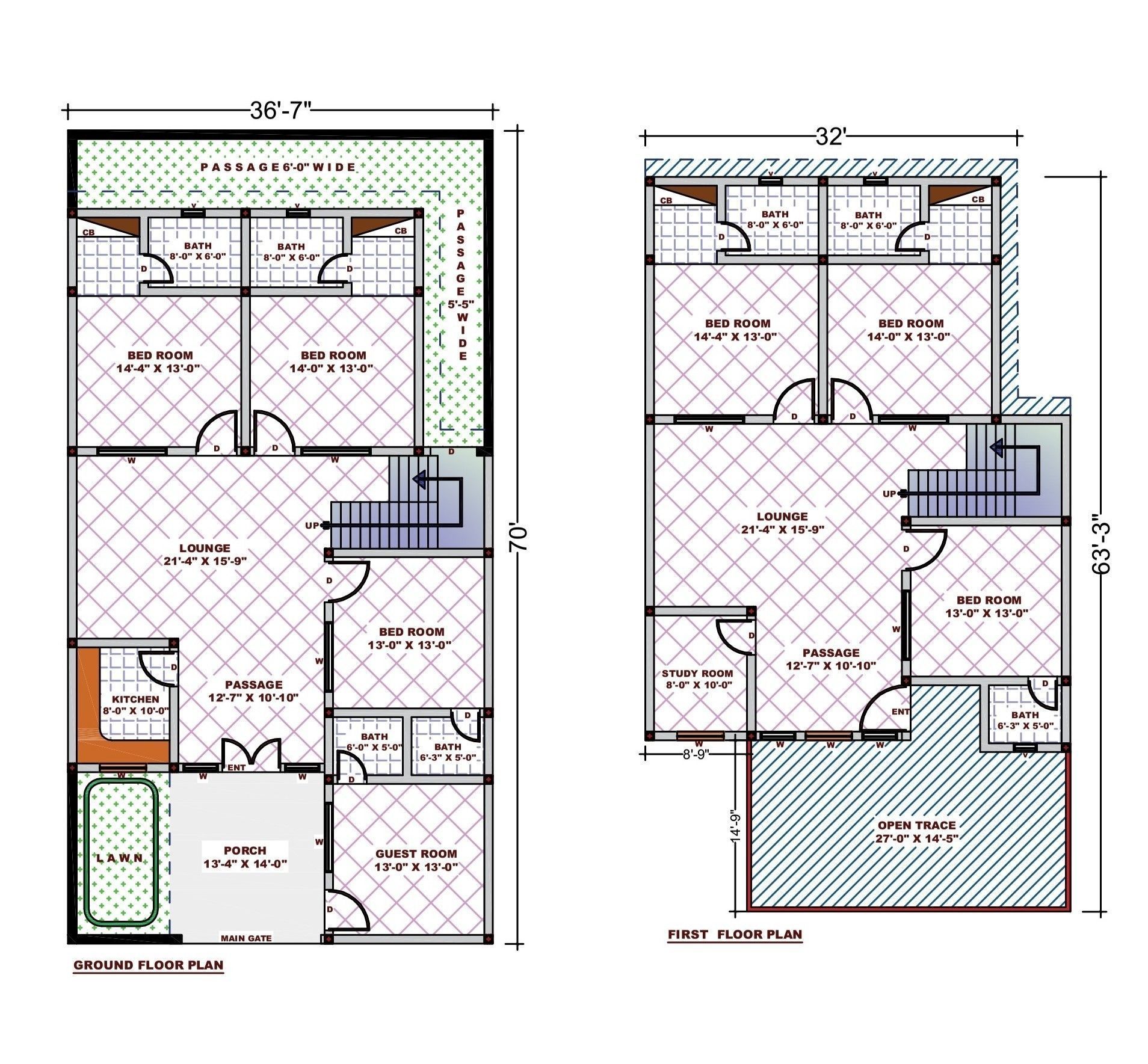 HOUSE 3D MODEL WITH AUTOCAD DWG FILE COMPLETE SETUP 3D model | CGTrader