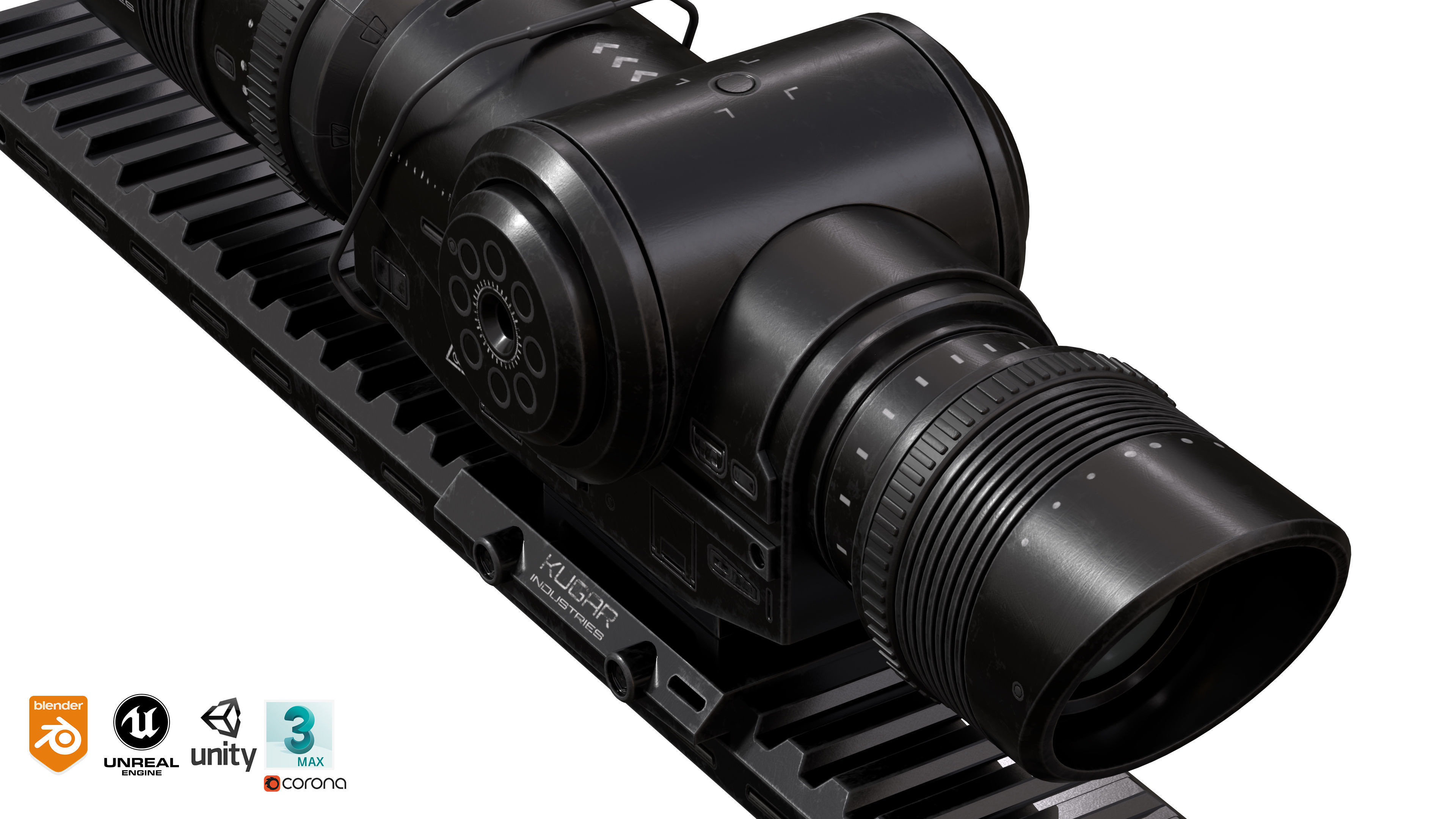 3D model Optical sight VR / AR / low-poly | CGTrader