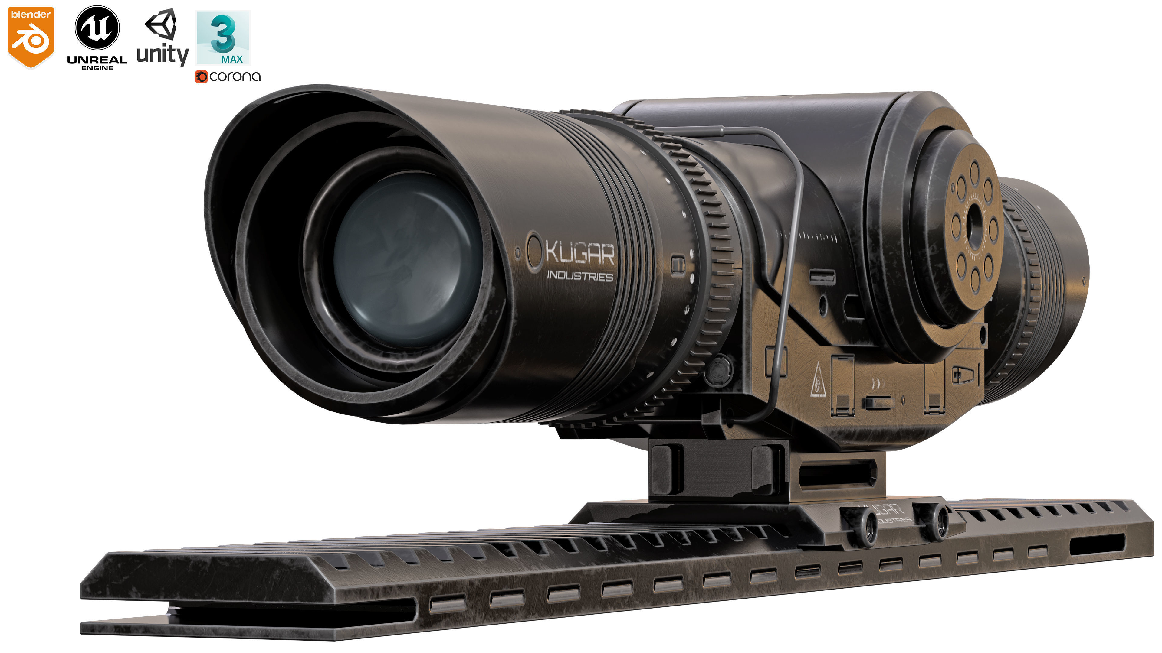 3D model Optical sight VR / AR / low-poly | CGTrader