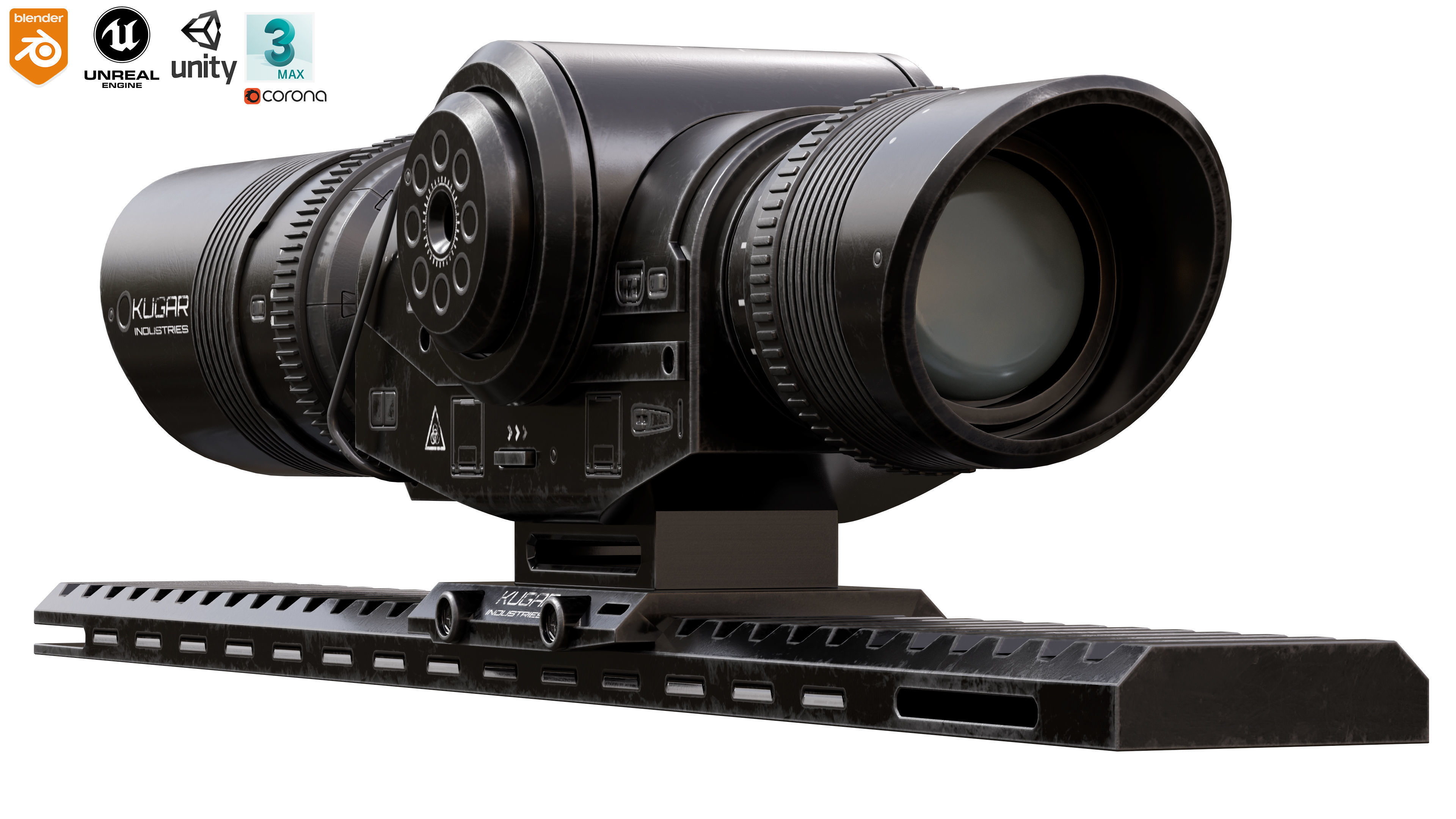 3D model Optical sight VR / AR / low-poly | CGTrader