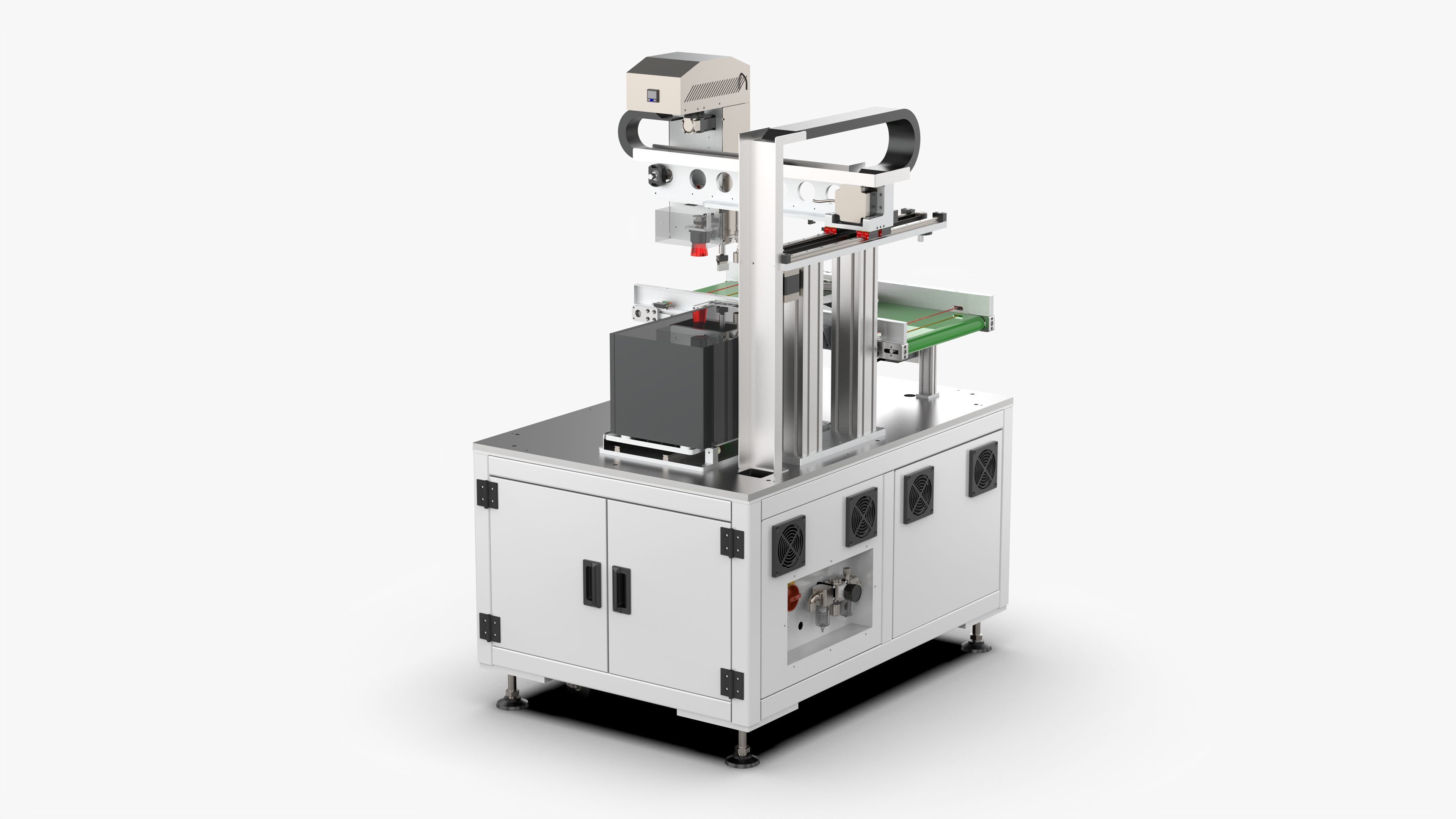 Automatic Scanning Code Labeling Machine 3D model | CGTrader
