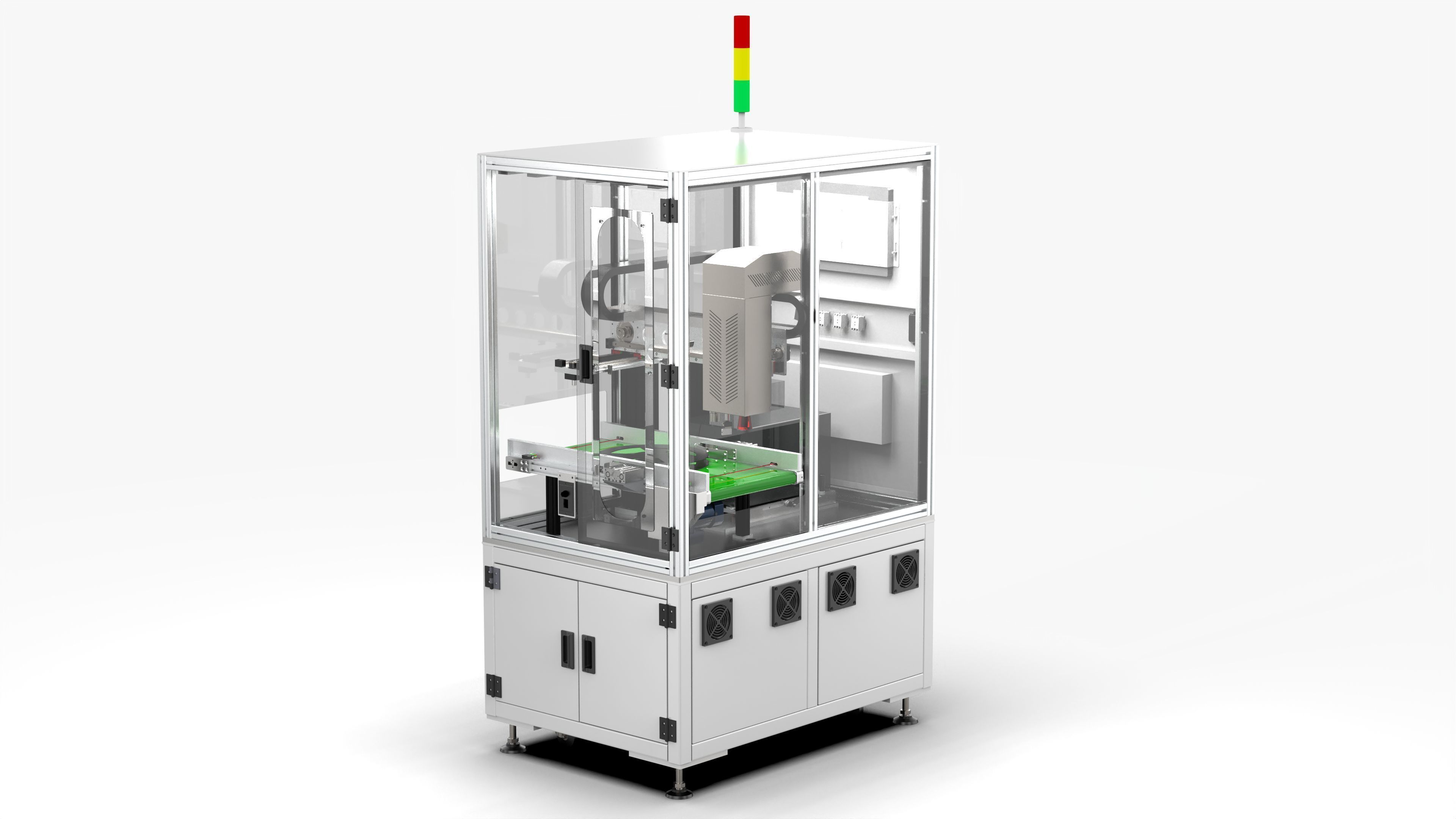Automatic Scanning Code Labeling Machine 3D model | CGTrader