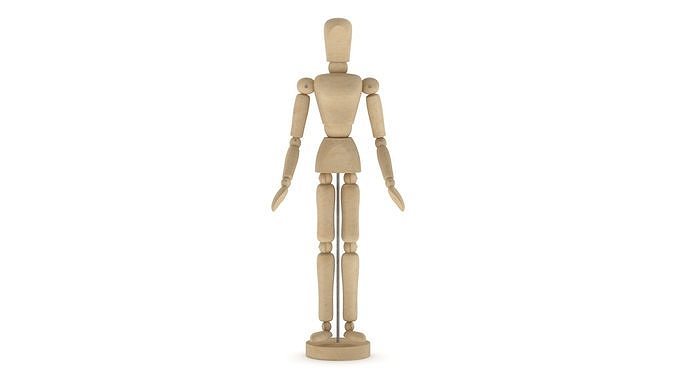 Wooden Manikin 3D model | CGTrader