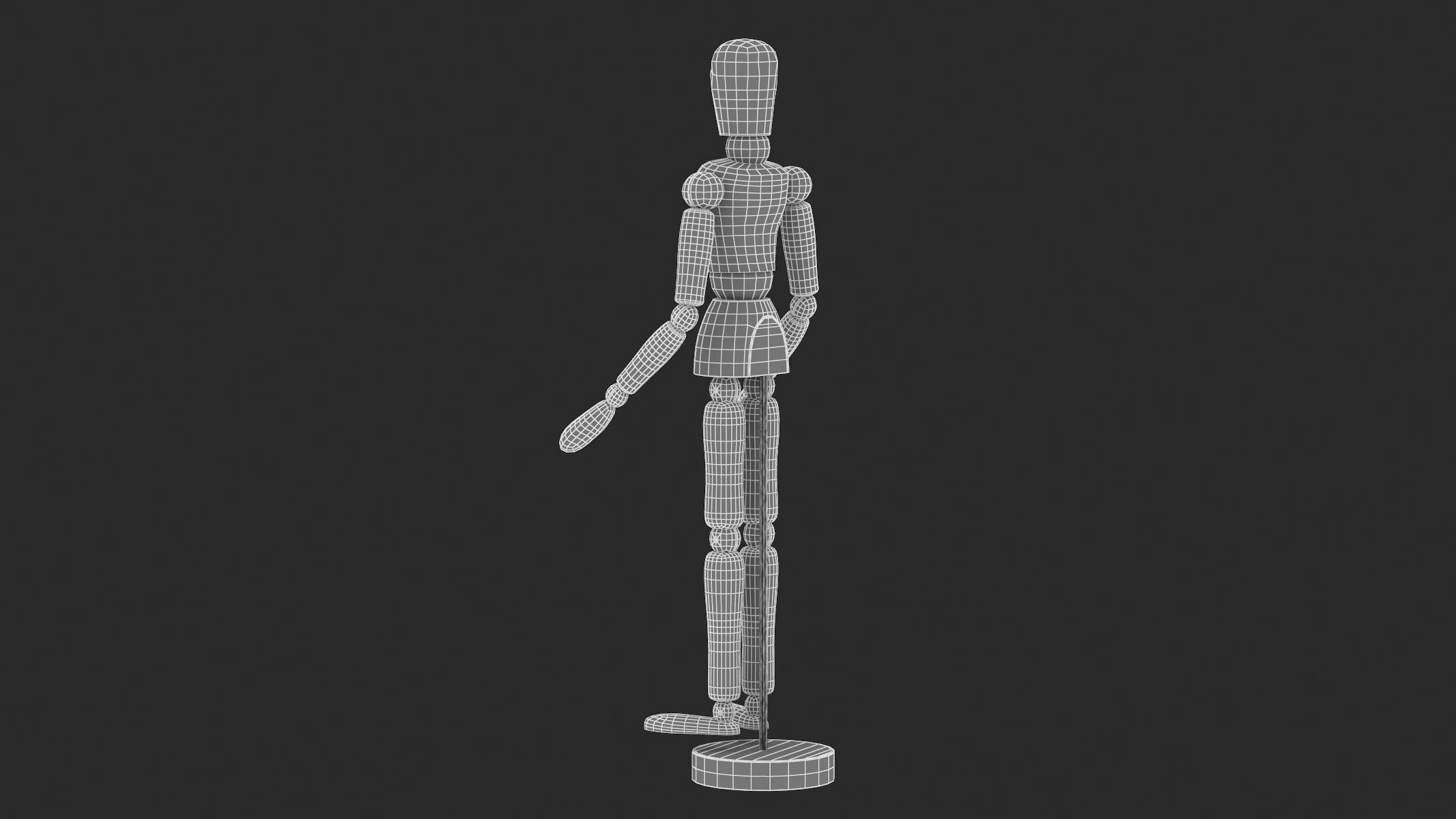 Wooden Manikin 3D model | CGTrader