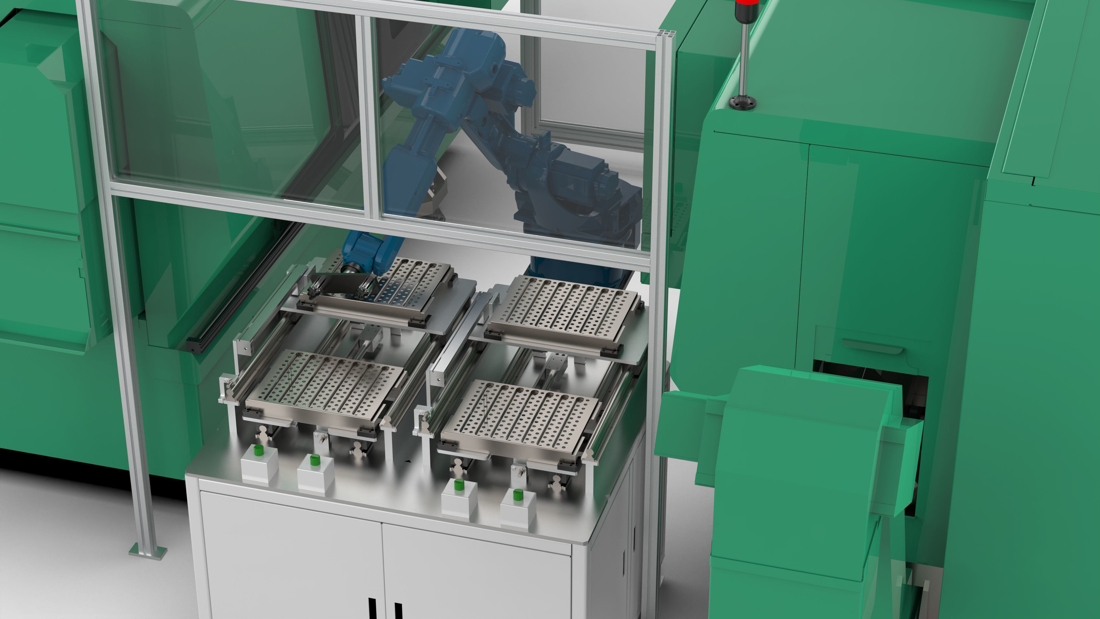 Automatic Double Station Lathe Loading and Unloading Machine free 3D ...