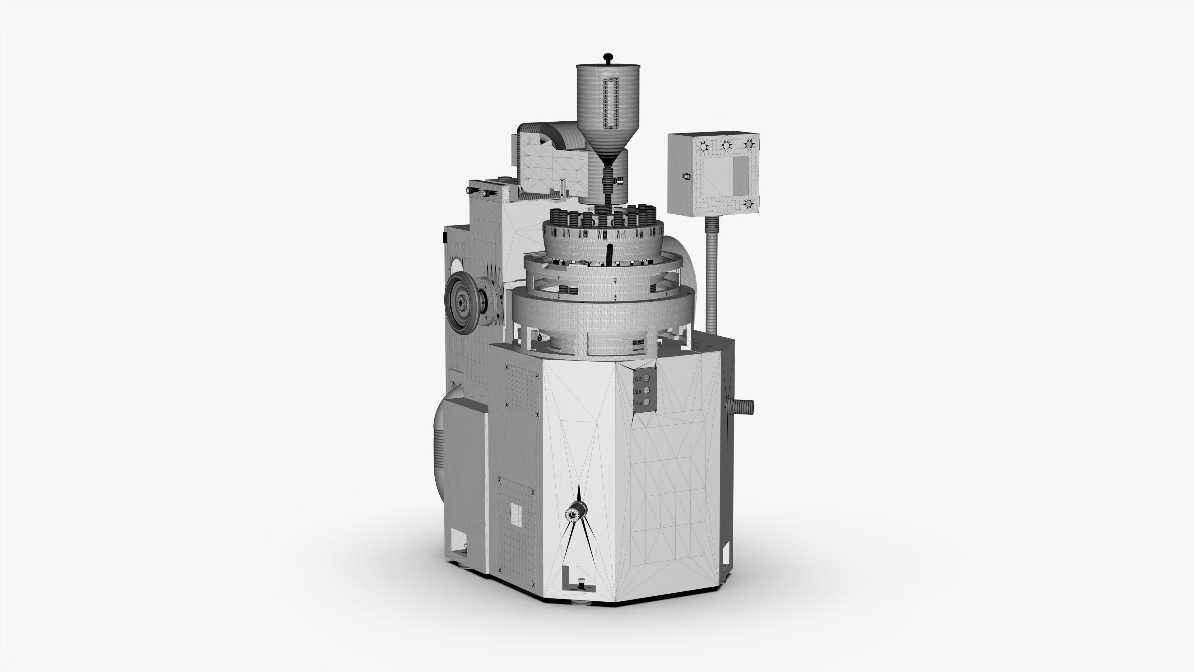 Magnetic Core Powder Molding Machine 3D model | CGTrader